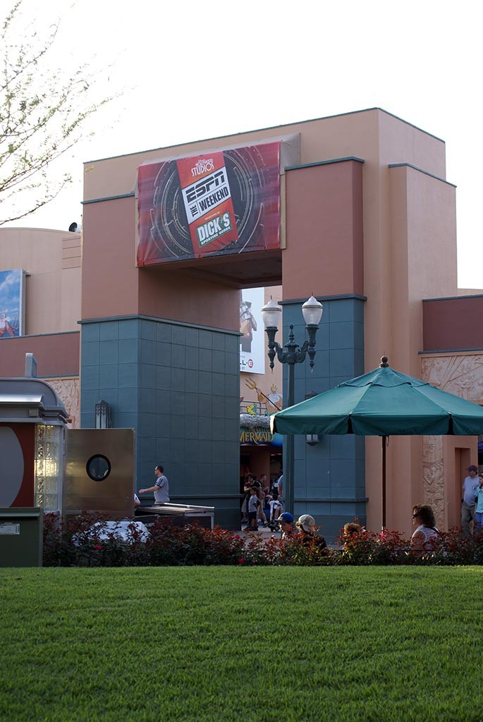 Animation Courtyard Arch nearing completion