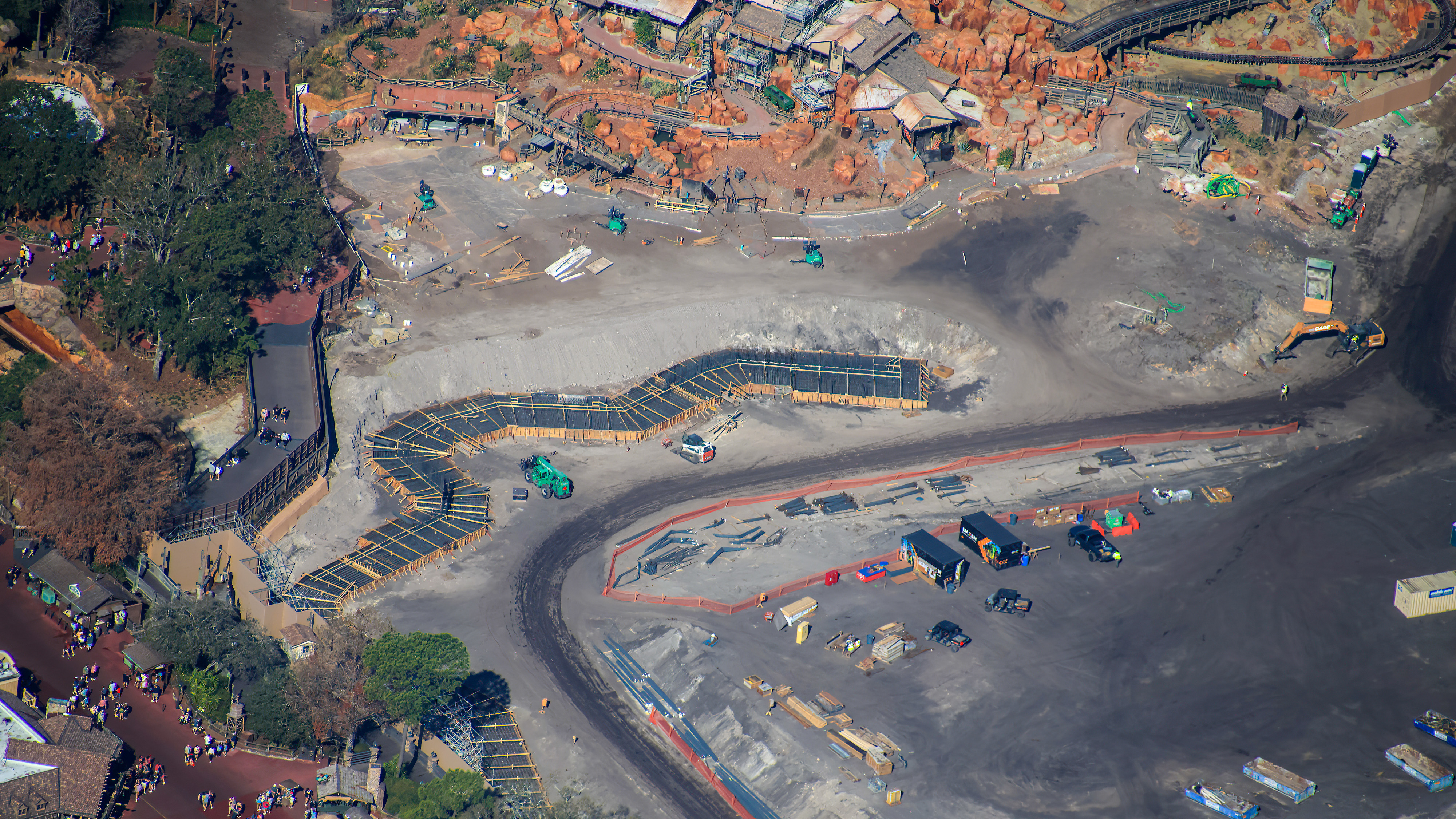 Magic Kingdom Piston Peak Construction - Aerial Photos February 13 2026