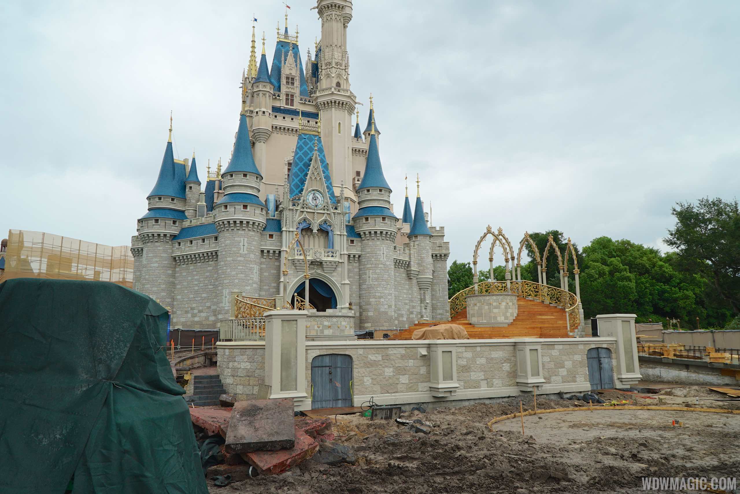 Cinderella Castle turret and forecourt construction - Photo 5 of 8