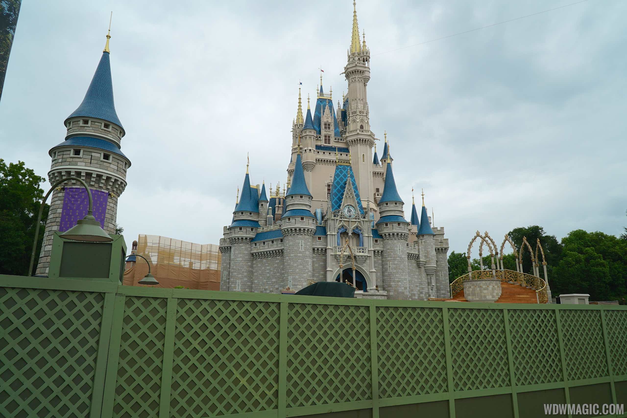 Cinderella Castle turret and forecourt construction - Photo 4 of 8