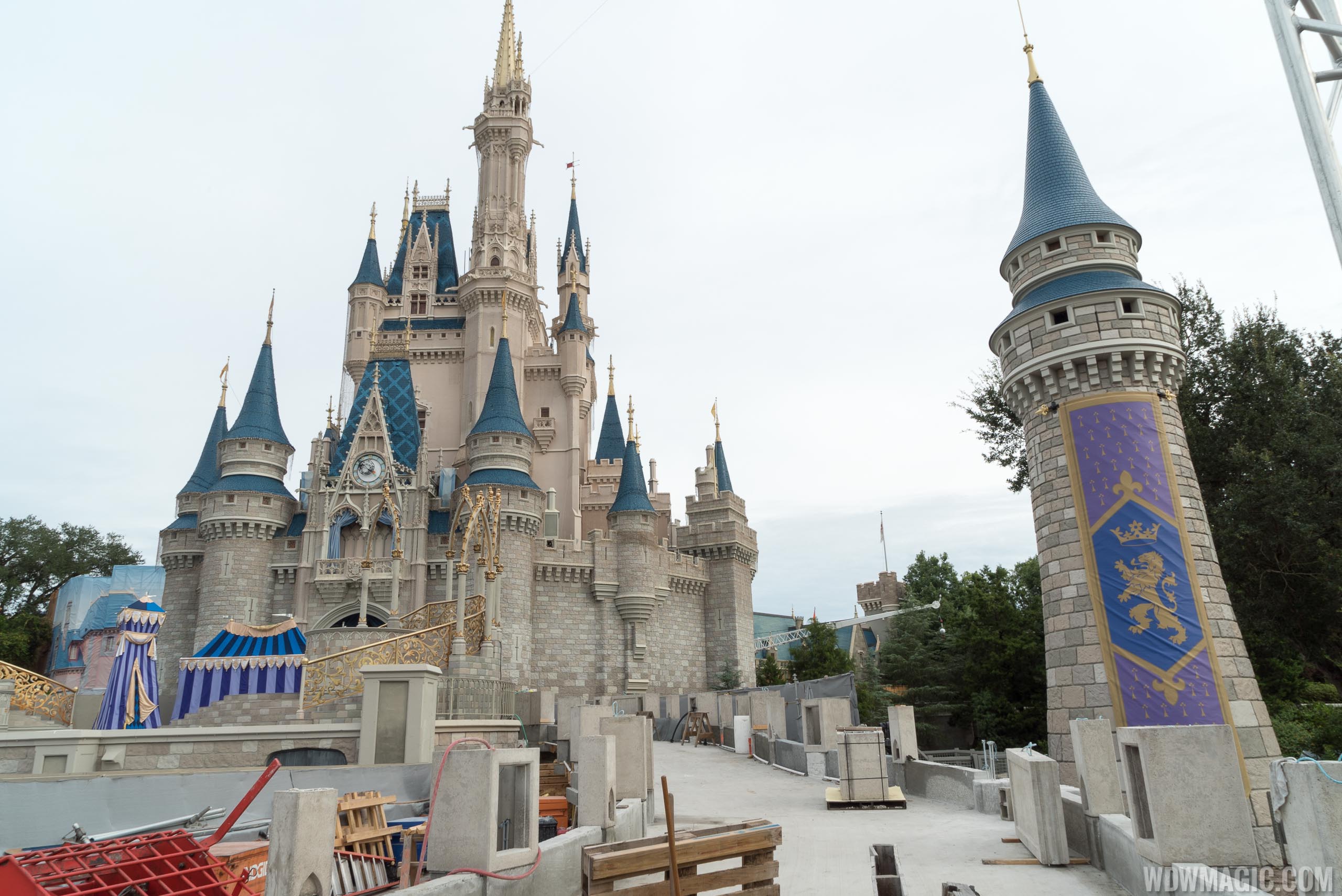 Cinderella Castle turret and forecourt construction - Photo 7 of 9