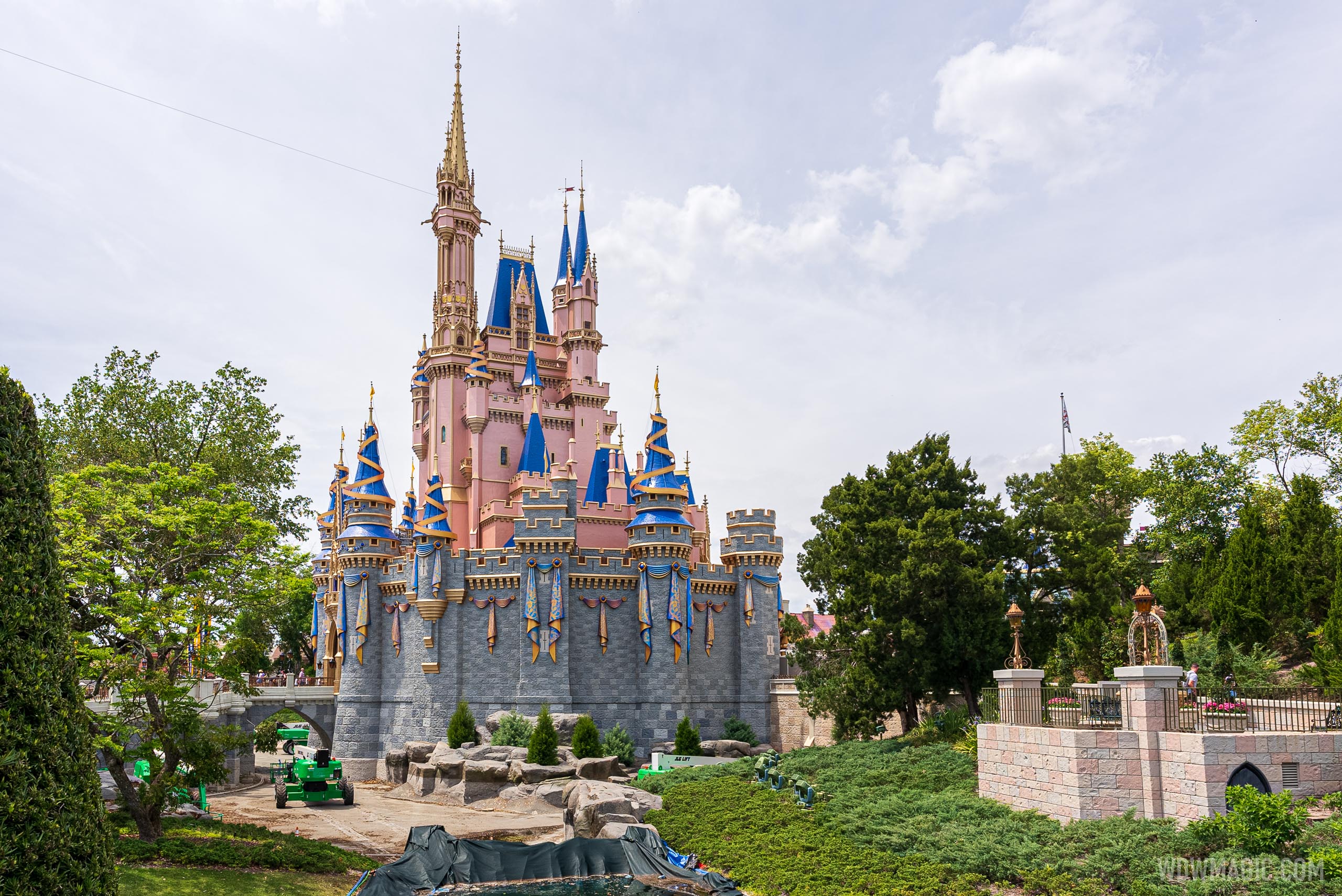 50th anniversary Cinderella Castle additions - April 15 2021 - Photo 14 ...