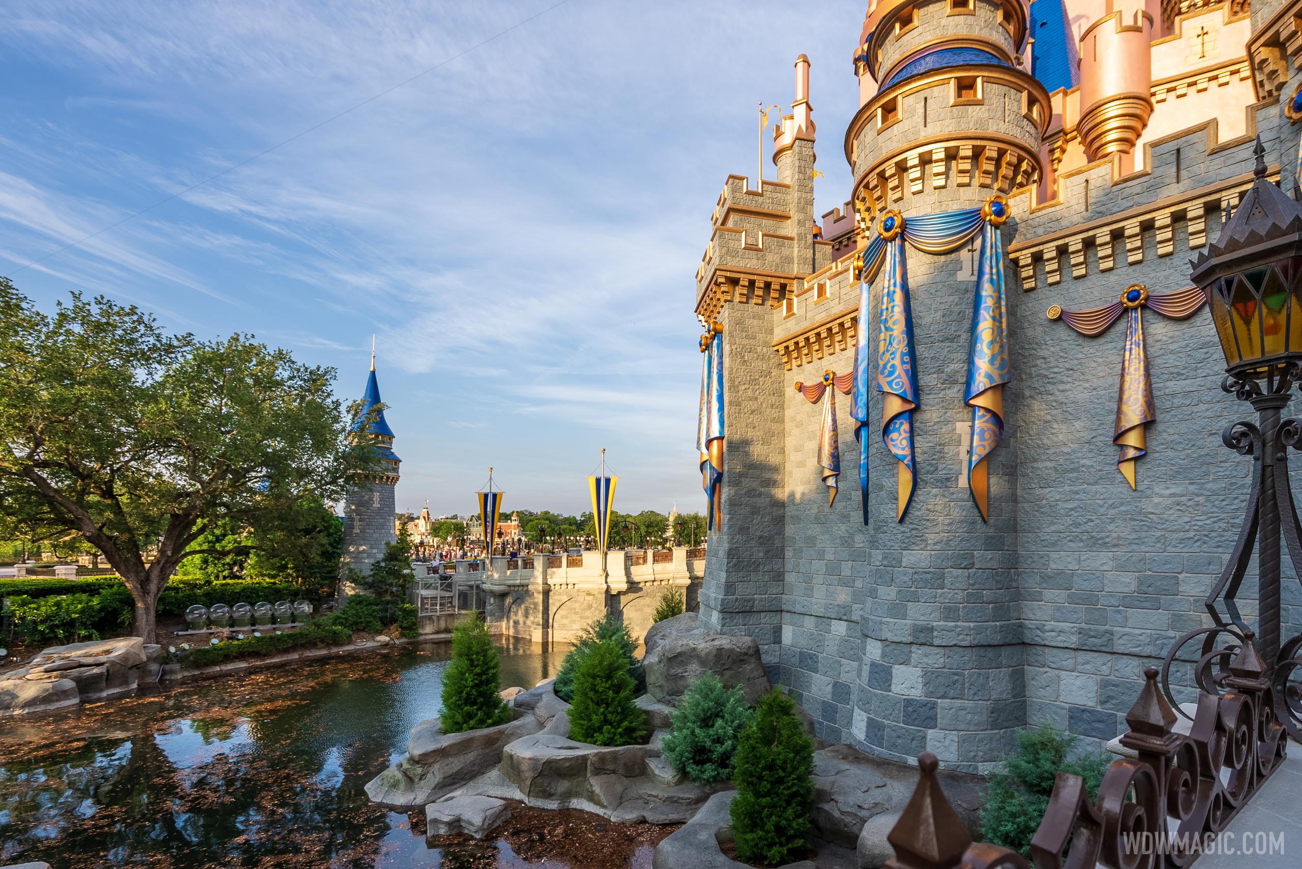 Moat refilled at Cinderella Castle - May 2021 - Photo 4 of 5