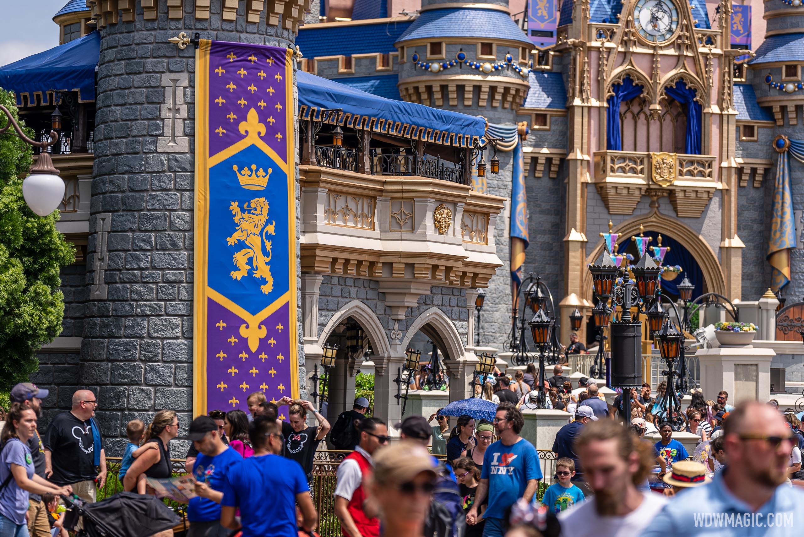 Pre-50th banners returned to Cinderella Castle - Photo 2 of 4
