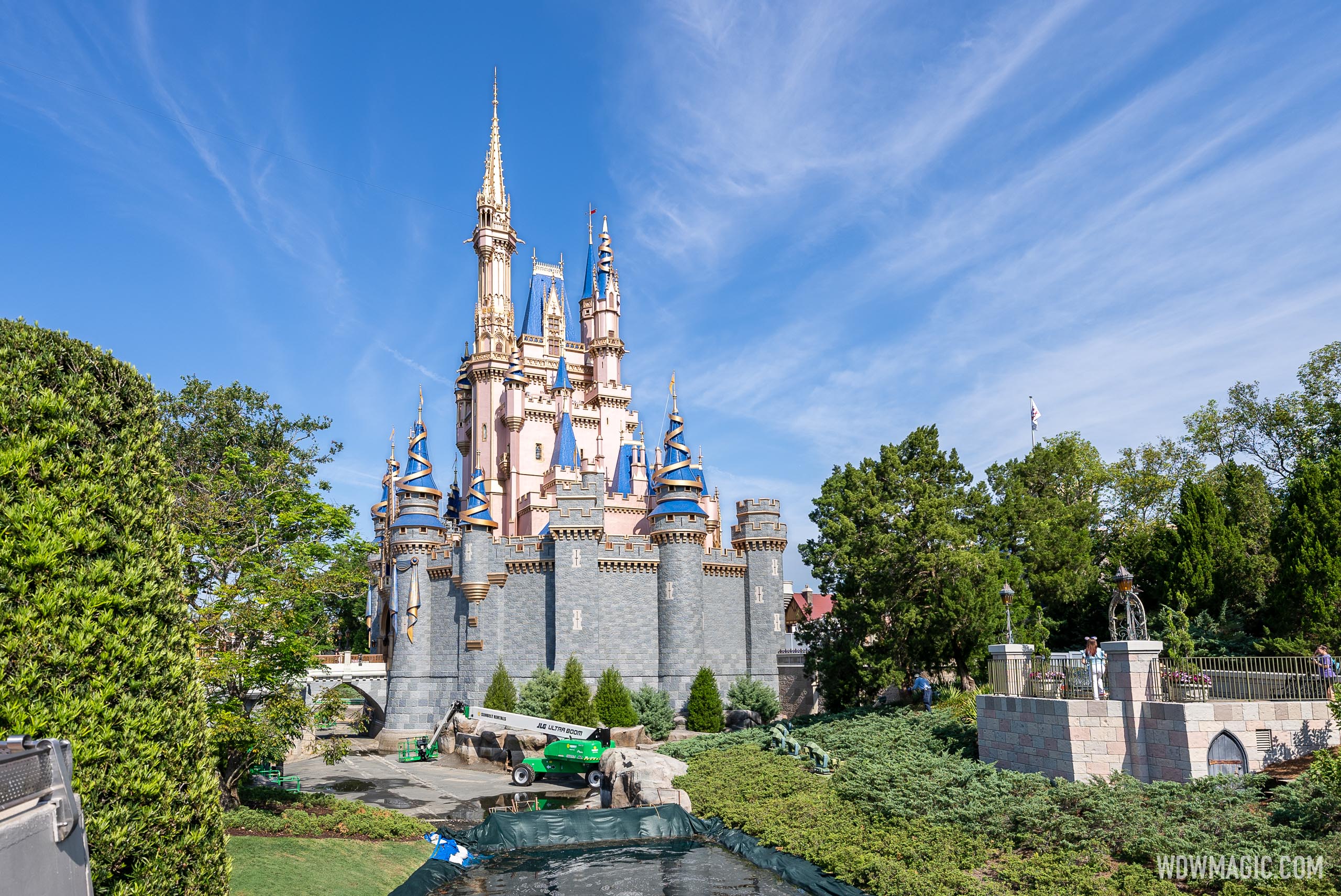 50th decor removal at Cinderella Castle - May 9 2023 - Photo 6 of 10