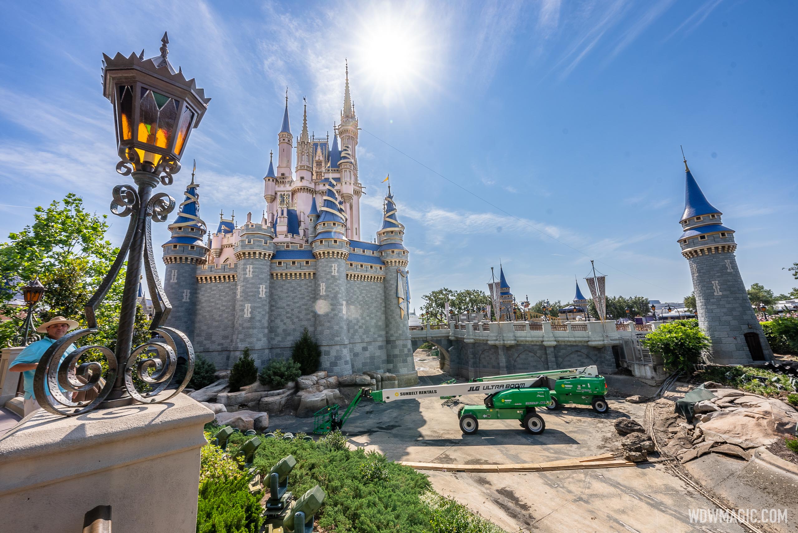 50th decor removal at Cinderella Castle - May 9 2023 - Photo 5 of 10