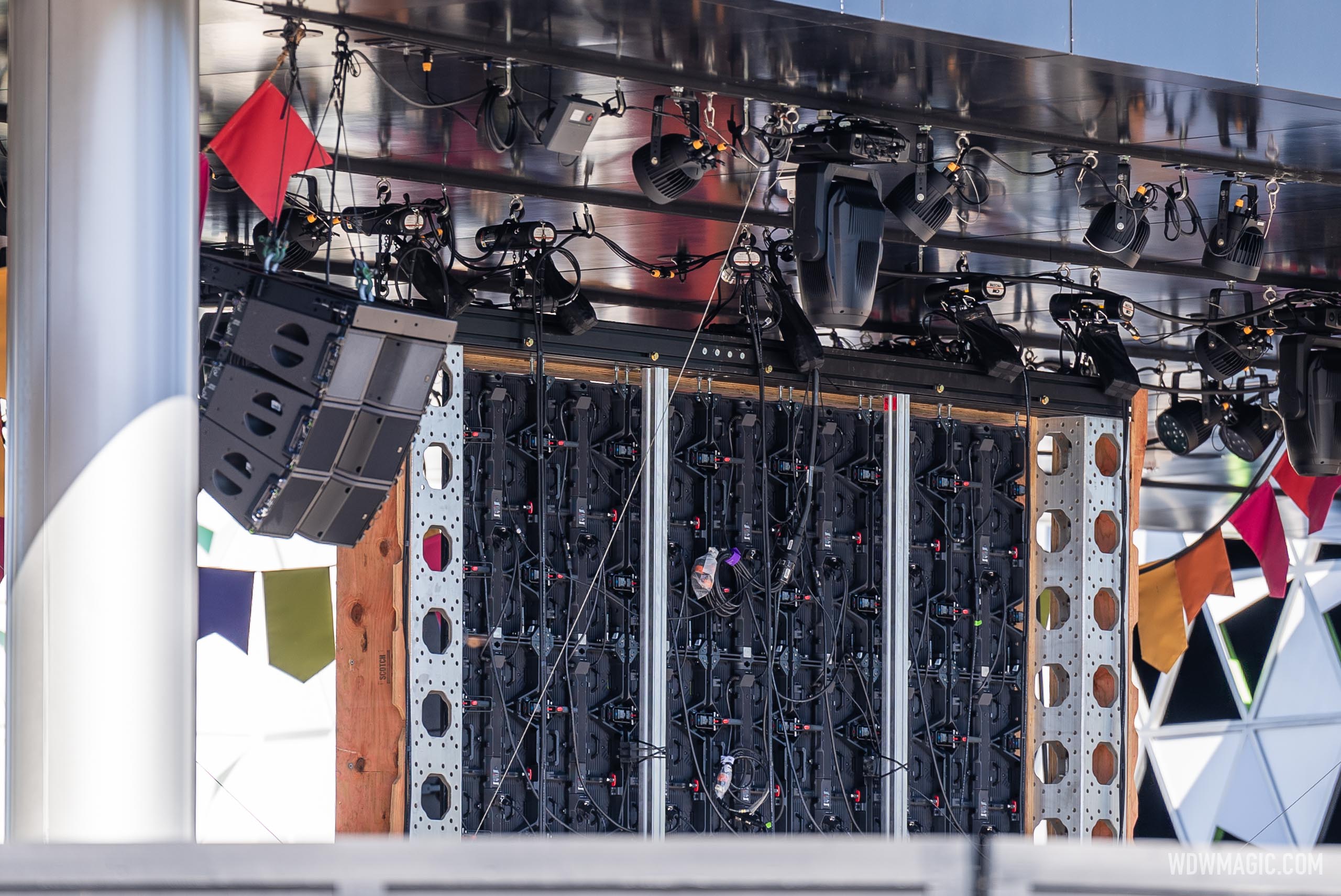 Encanto Show stage preparations at EPCOT May 23 2024 - Photo 3 of 5