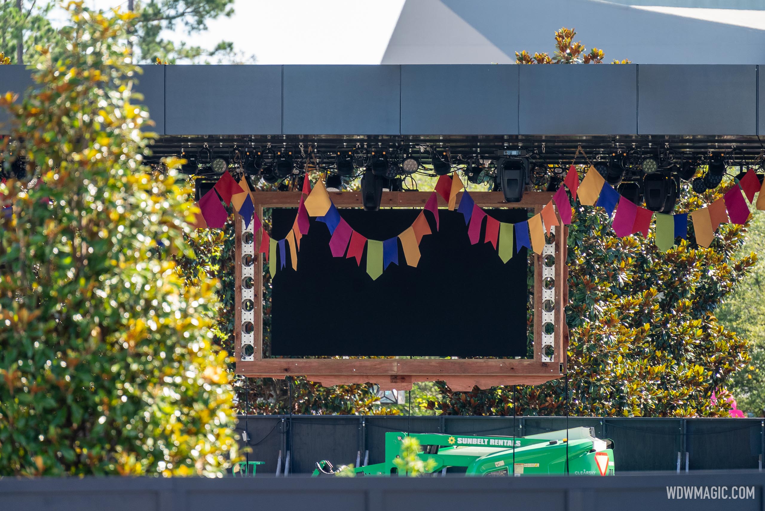 Encanto Show stage preparations at EPCOT May 23 2024 - Photo 2 of 5