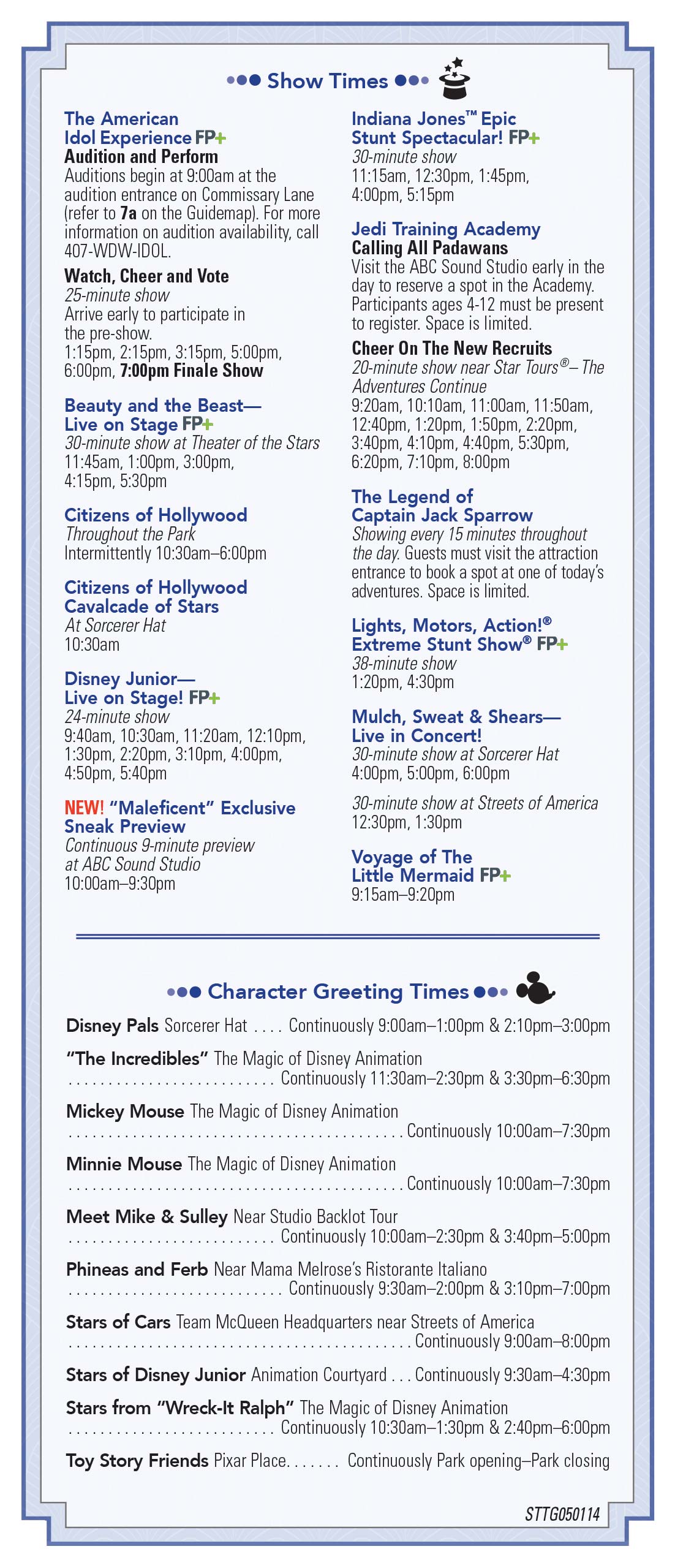 Disney's Hollywood Studios 25th Anniversary times guide - Photo 2 of 2
