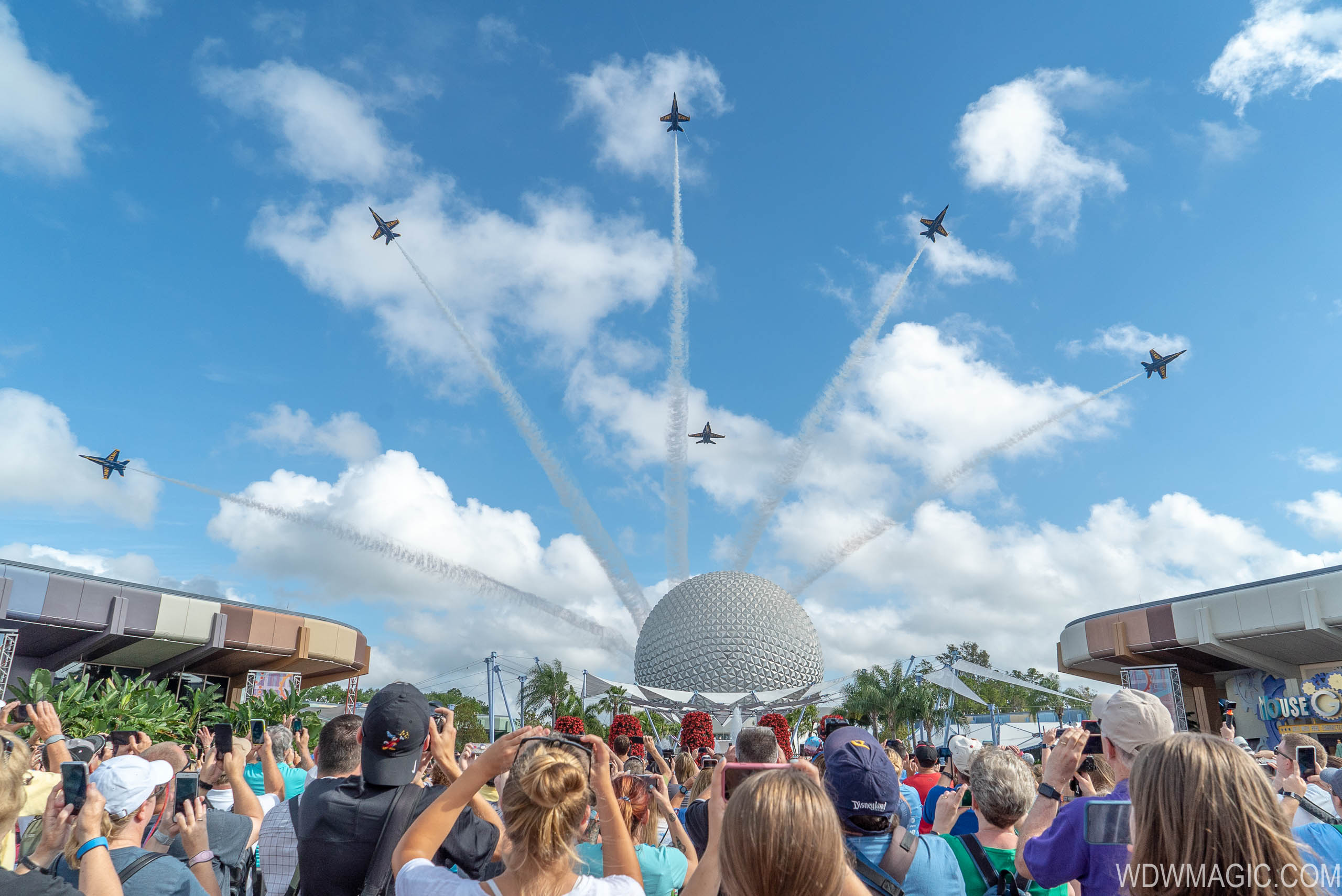 Blue Angels flyover of Epcot - Photo 5 of 5