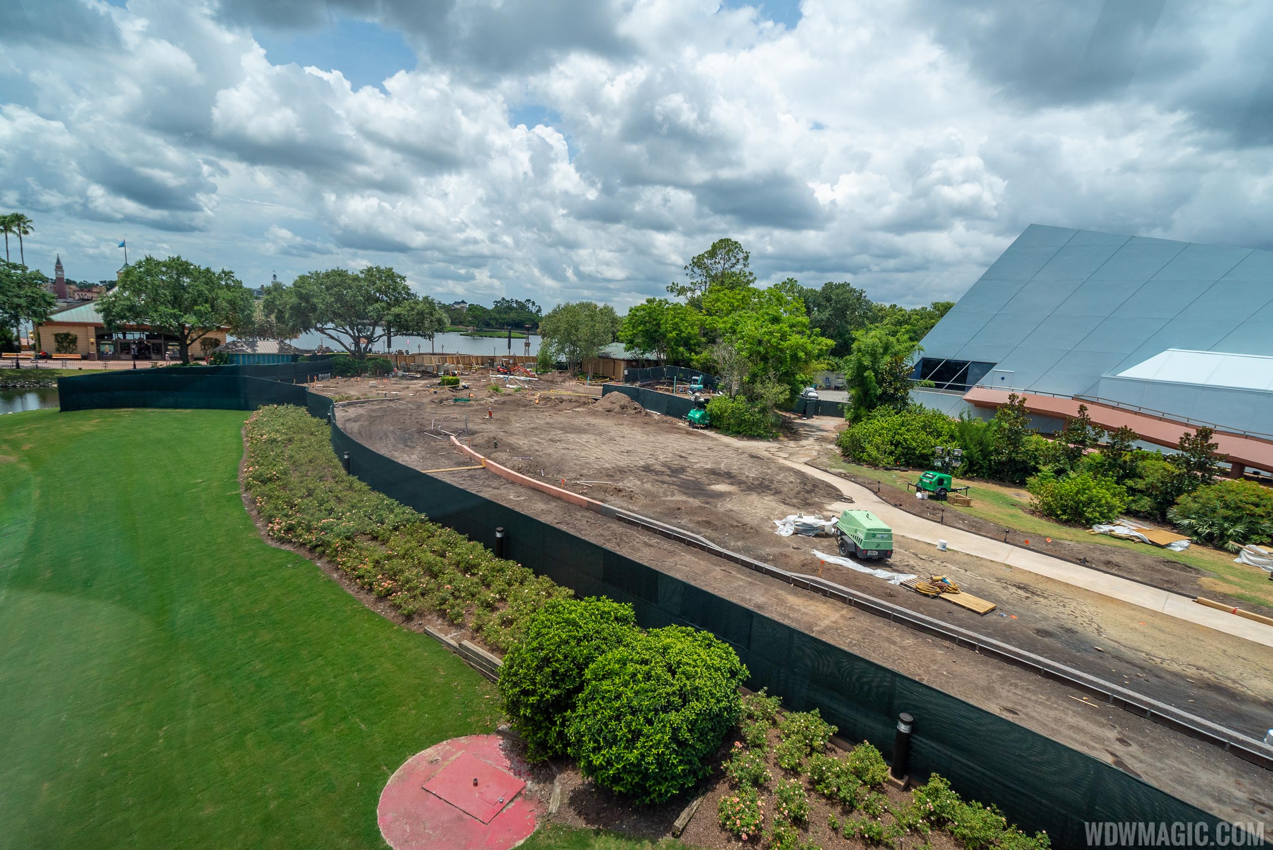 Epcot Rosewalk widening construction - July 2019 - Photo 2 of 3