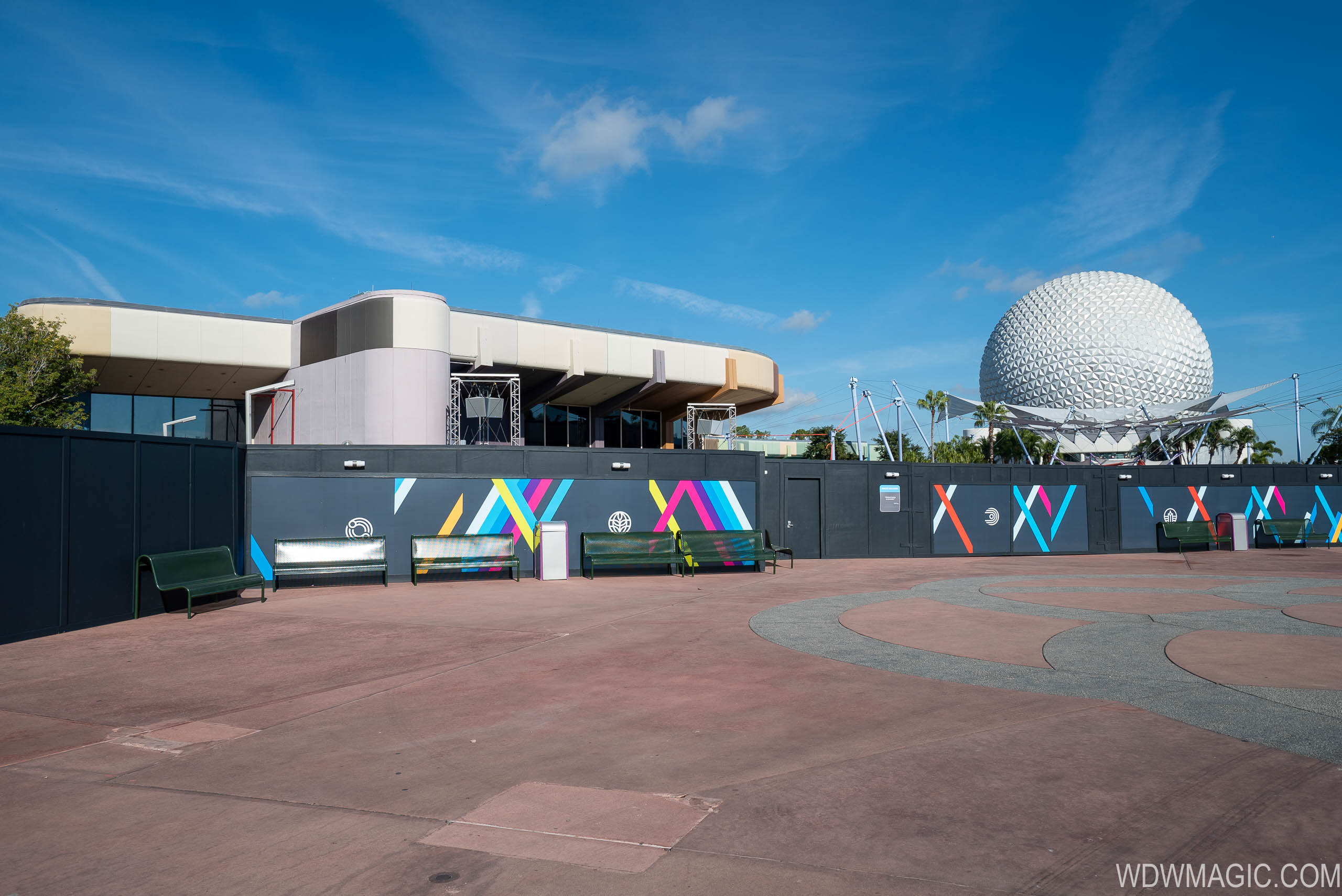 Epcot Future World West Demolition and Construction Walls - December ...