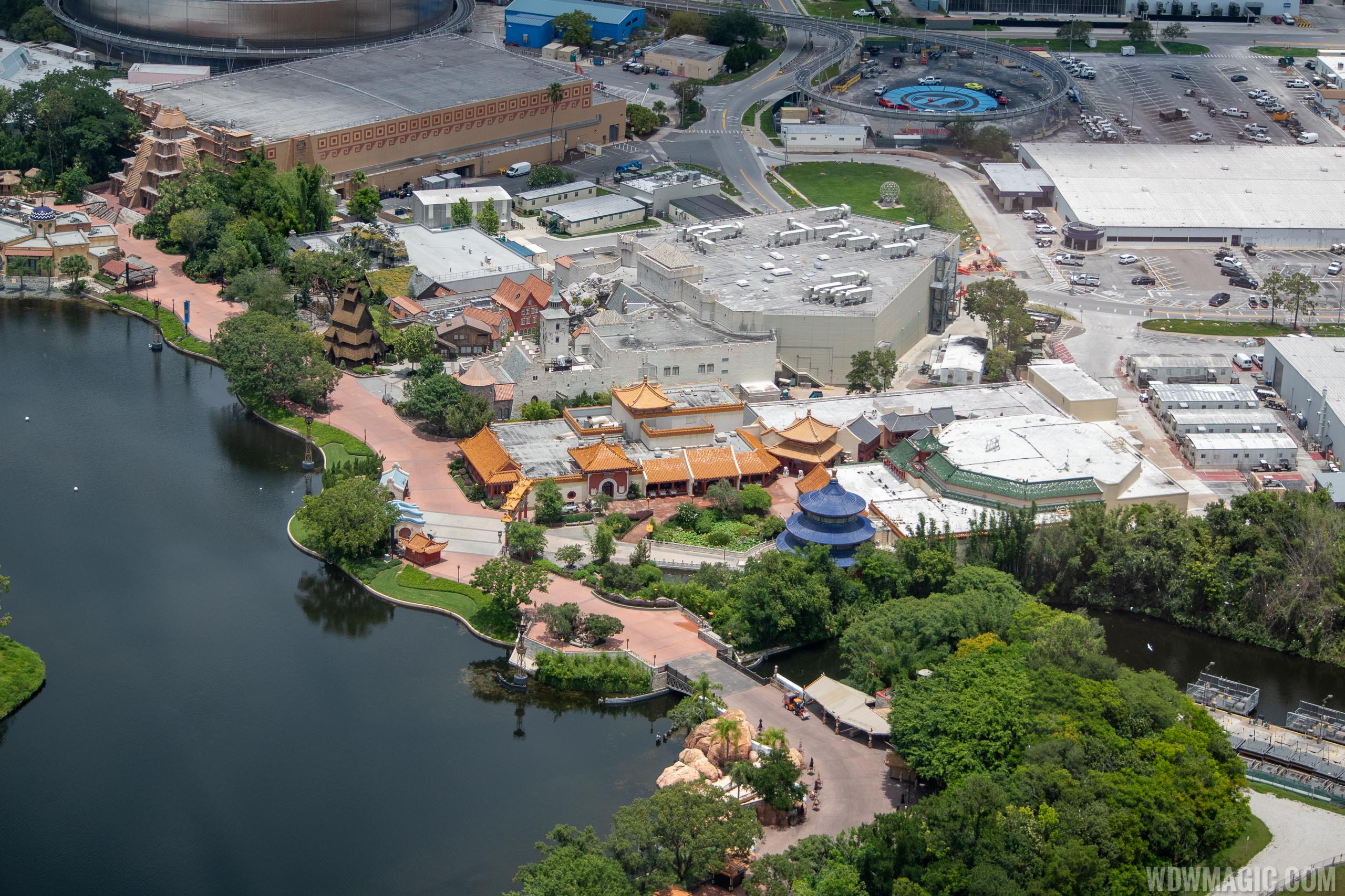 EPCOT aerial photos during COVID-19 closure - June 2020 - Photo 2 of 2
