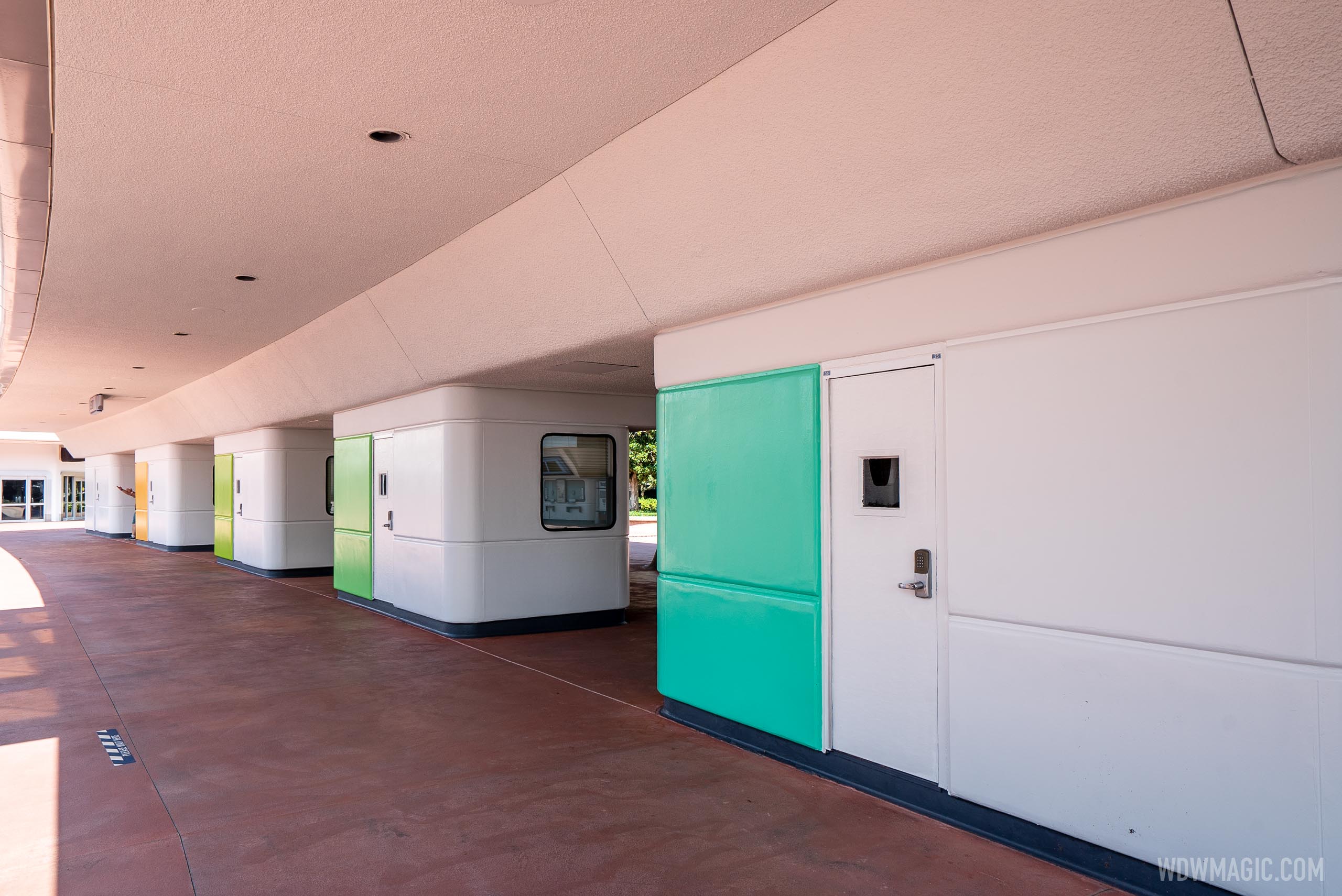 PHOTOS - New color scheme for EPCOT's main entrance ticket plaza