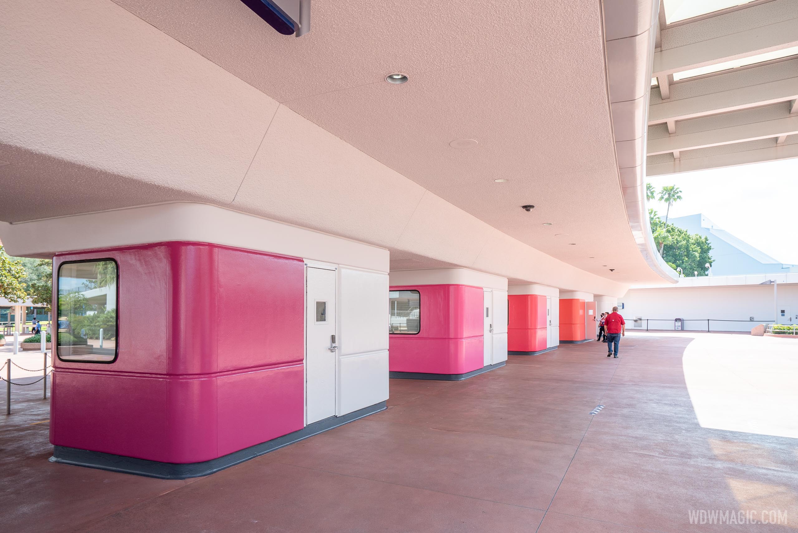 PHOTOS - New color scheme for EPCOT's main entrance ticket plaza