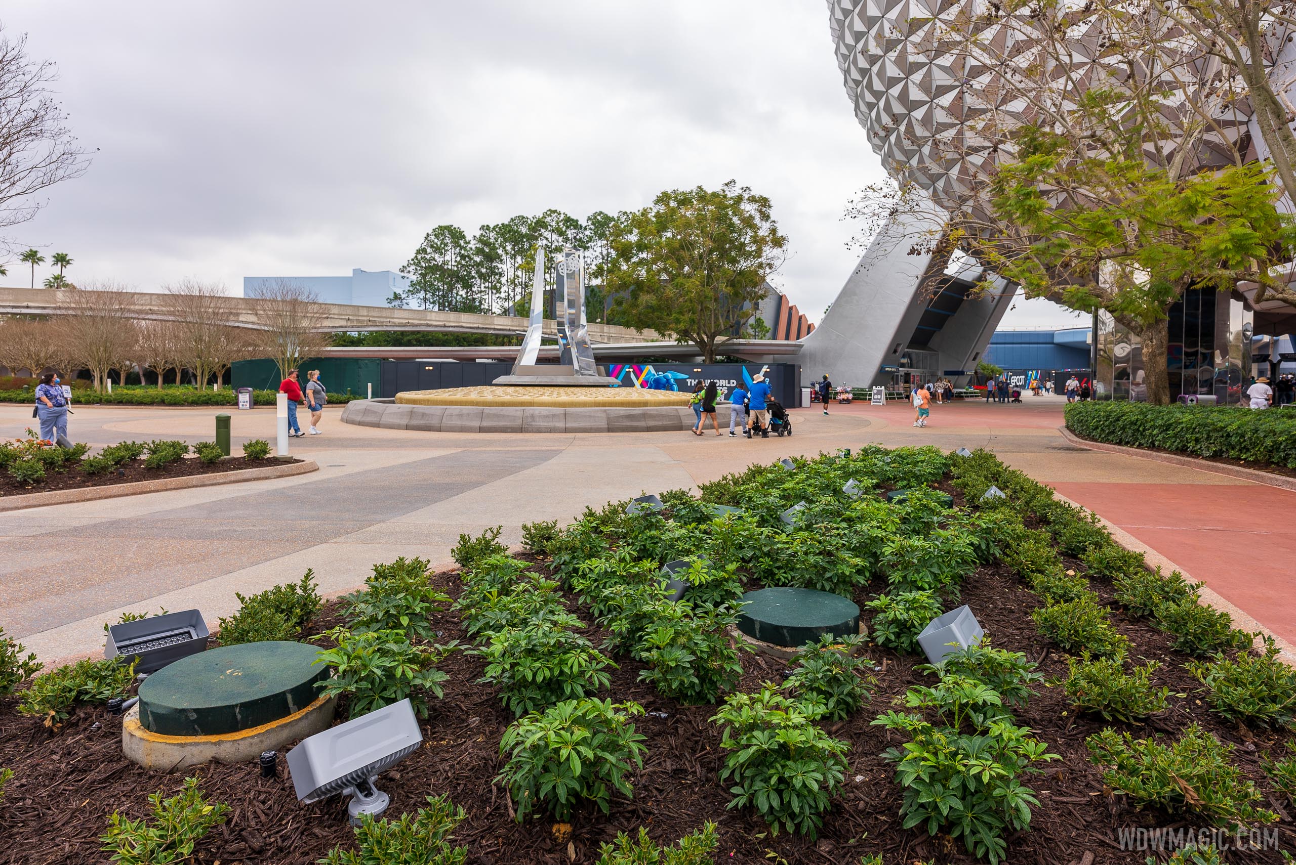 EPCOT main entrance flag install - Photo 3 of 7