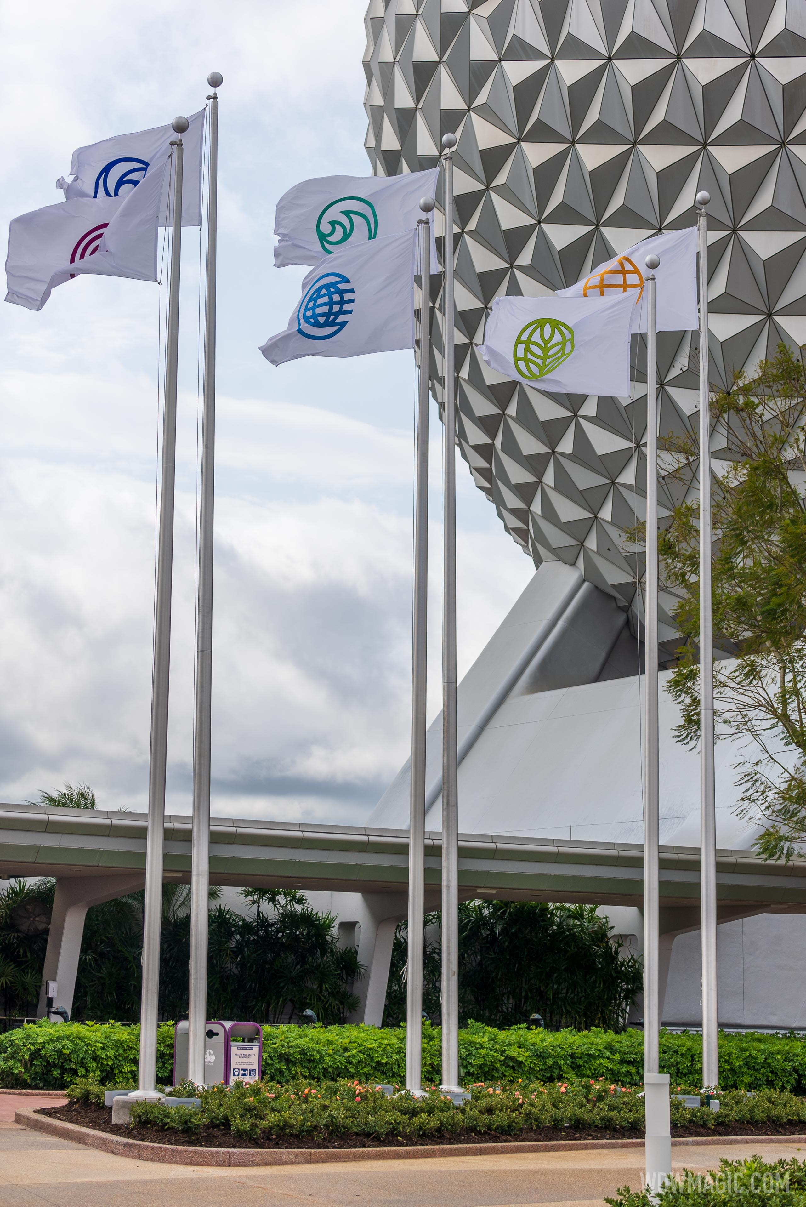 EPCOT main entrance flags - Photo 6 of 12
