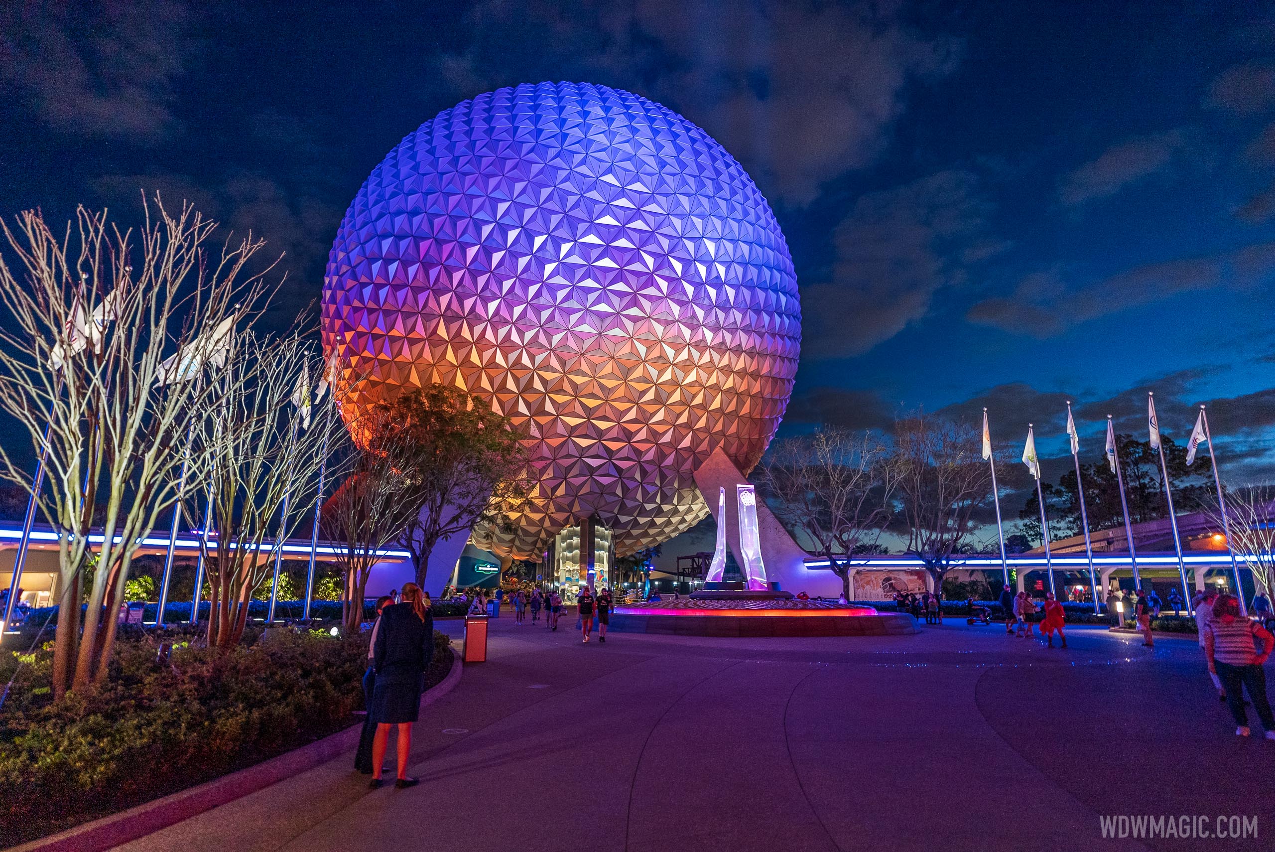 EPCOT new main entrance color outline lights - Photo 5 of 5