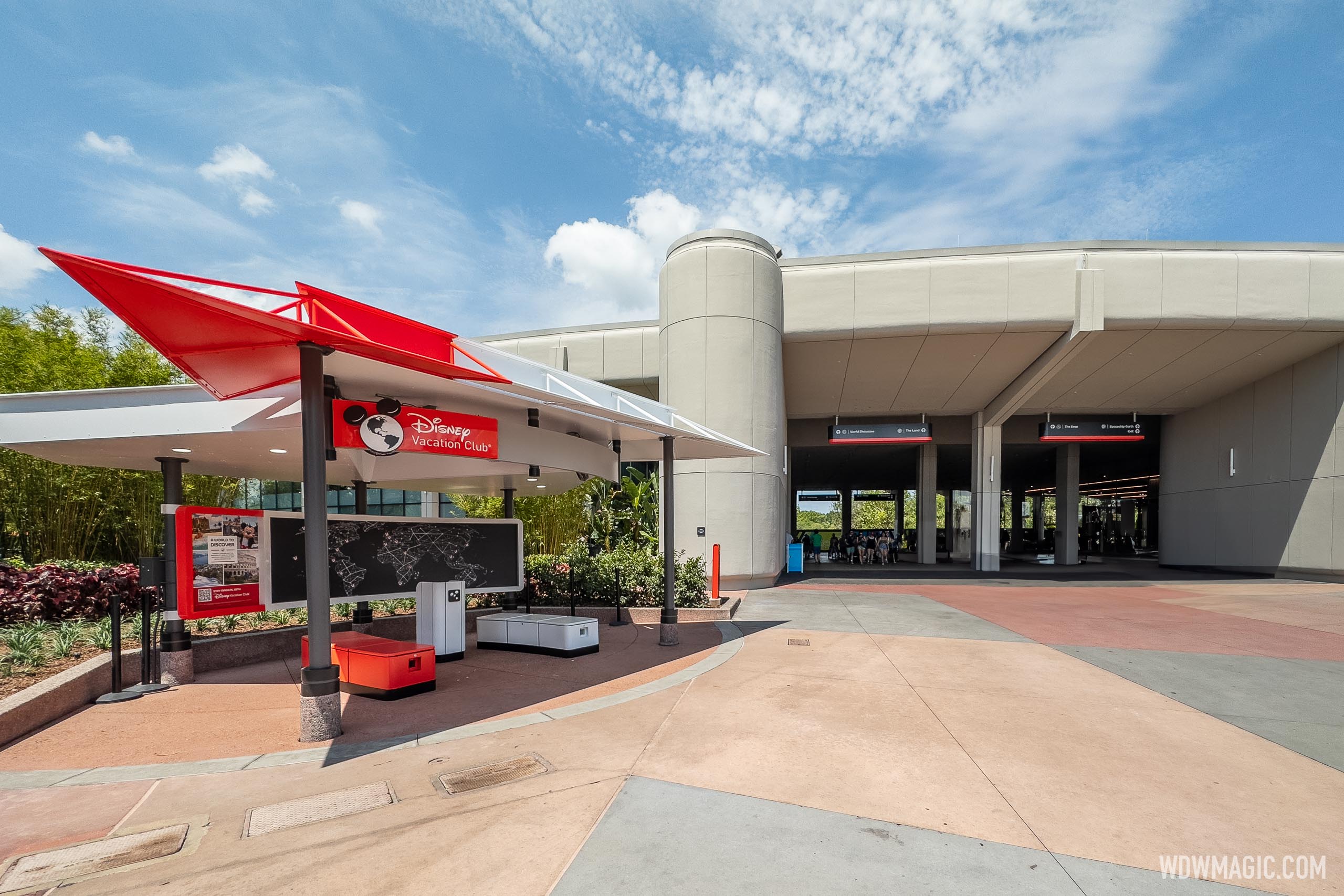 New-look Disney Vacation Club kiosk in World Discovery at EPCOT - Photo ...