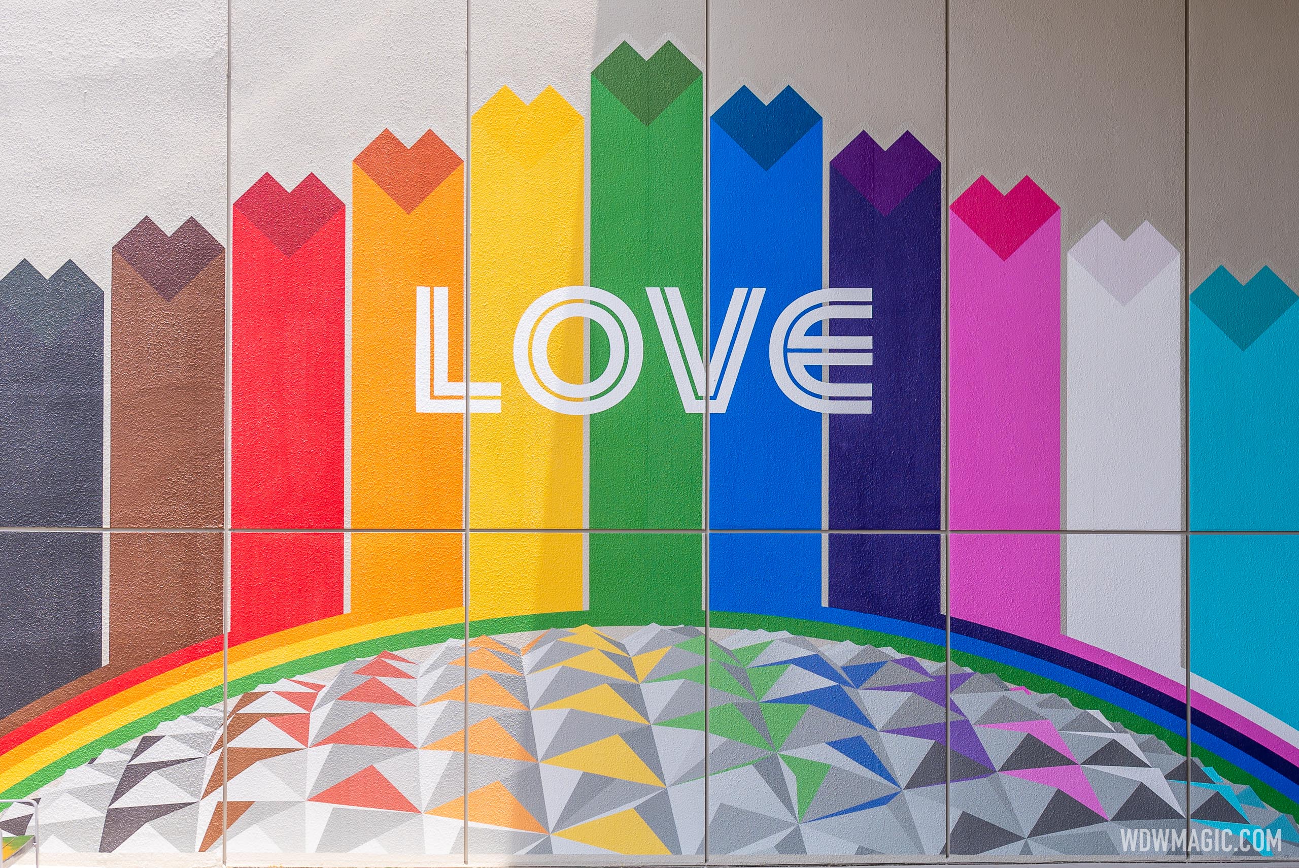 PRIDE Mural at EPCOT 2023 - Photo 4 of 6
