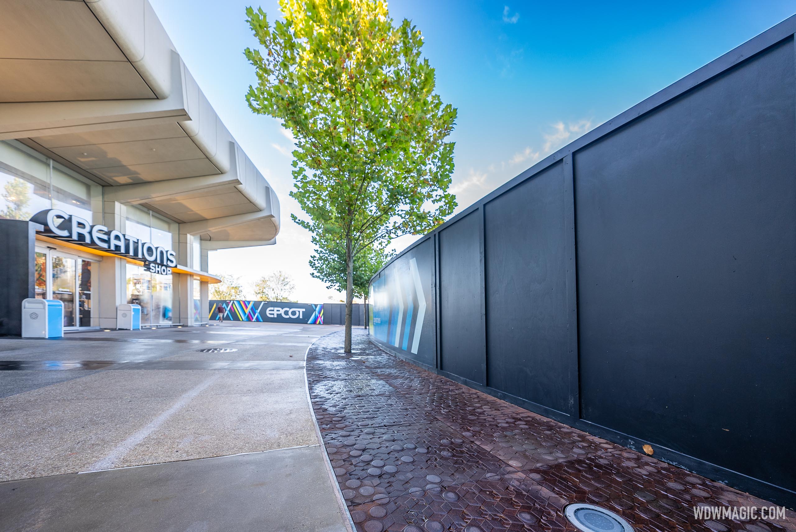 Construction walls pushed back to reveal new metalwork flooring in ...