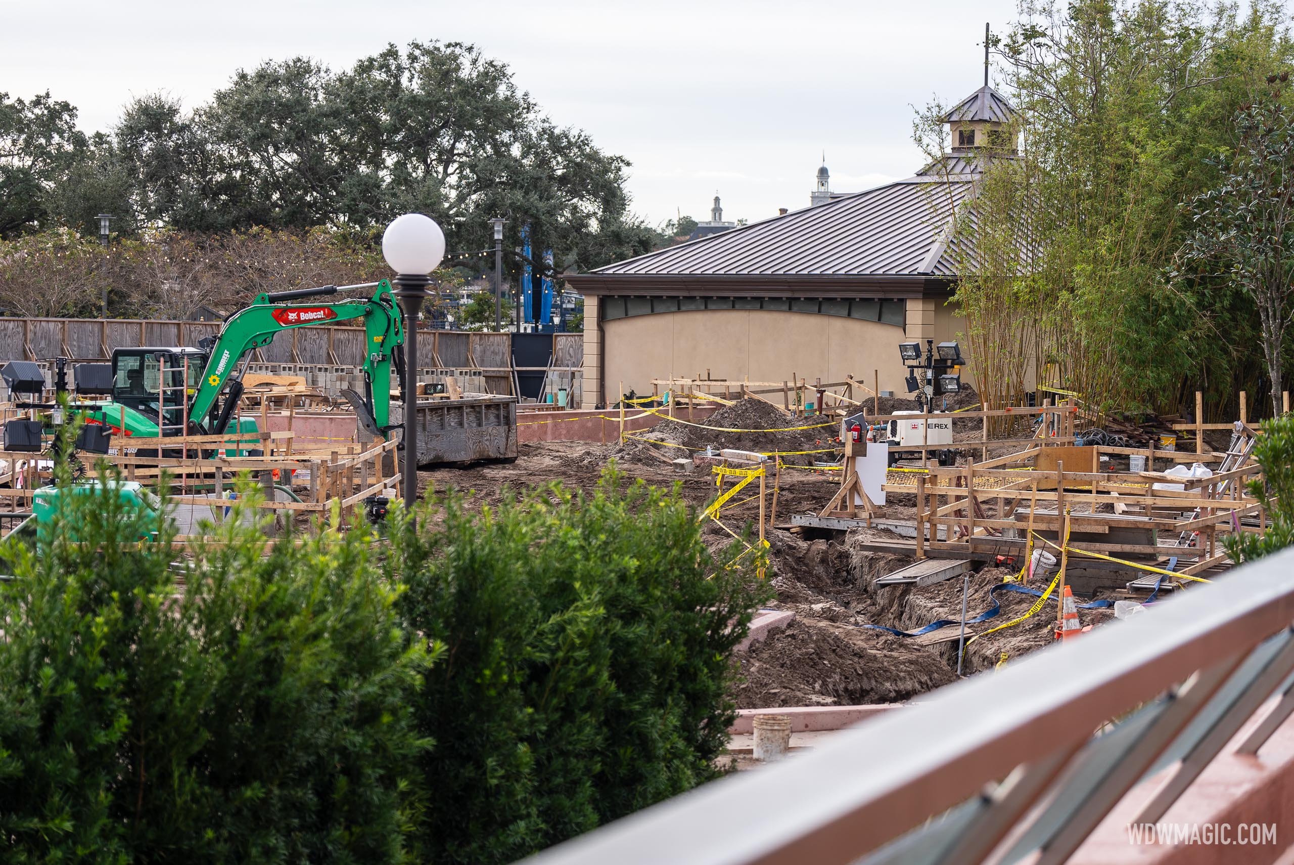 EPCOT Rose Walk festival area construction - January 23, 2024 - Photo 4 ...