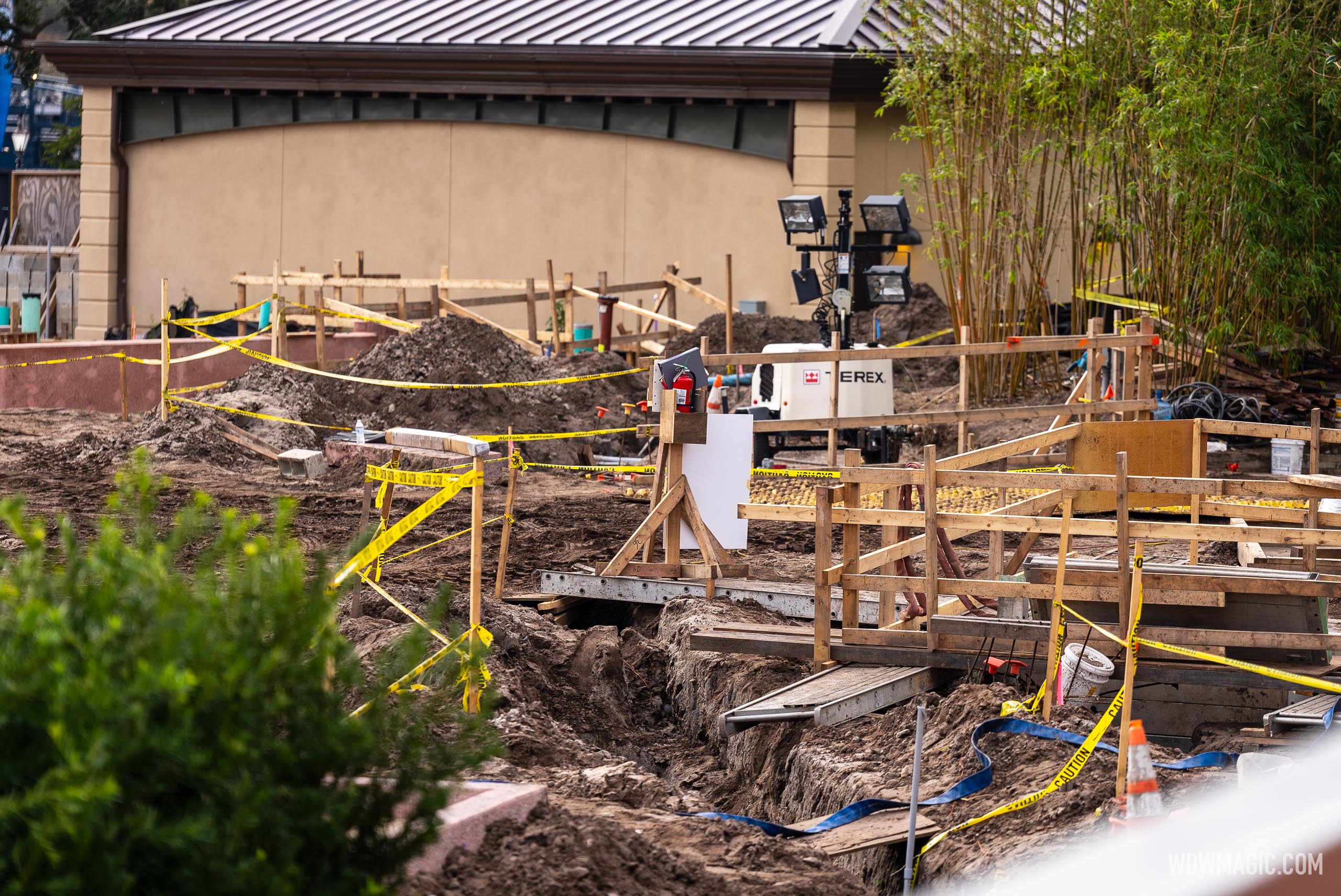 EPCOT Rose Walk festival area construction - January 23, 2024 - Photo 5 ...