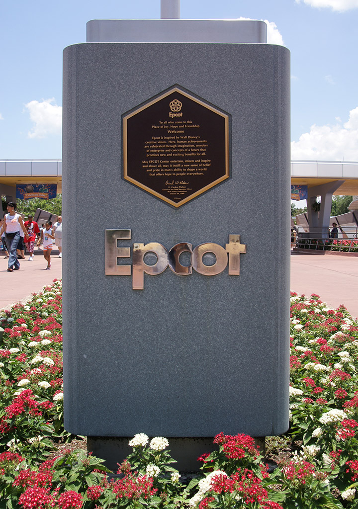 Epcot Opening Dedication plaque - Photo 1 of 2