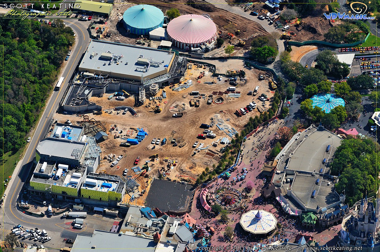 PHOTOS - New aerial views of the Fantasyland construction site
