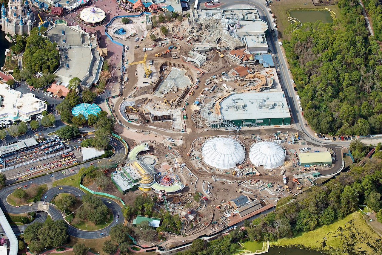 PHOTOS - Latest aerial views of the Fantasyland construction site