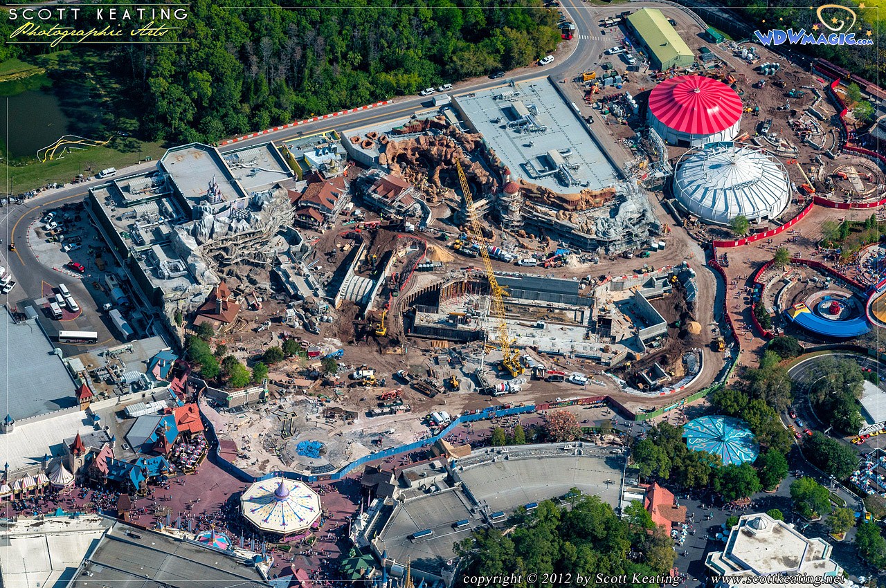 PHOTOS - Aerial views of the Fantasyland construction site