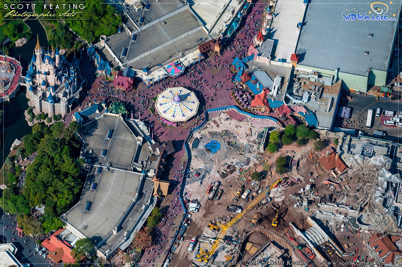 PHOTOS - Aerial views of the Fantasyland construction site