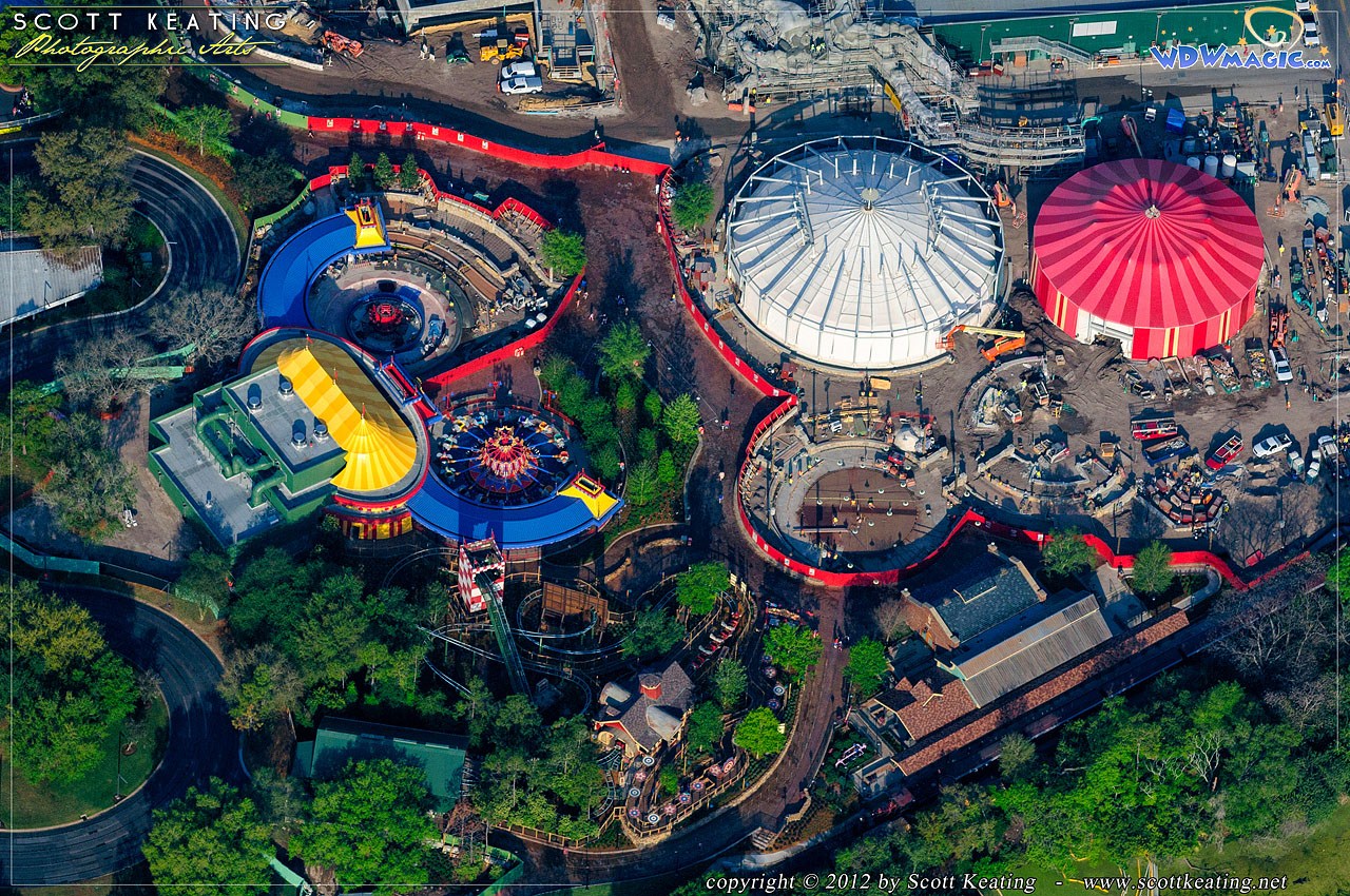 Fantasyland aerial view of construction site - Photo 4 of 4