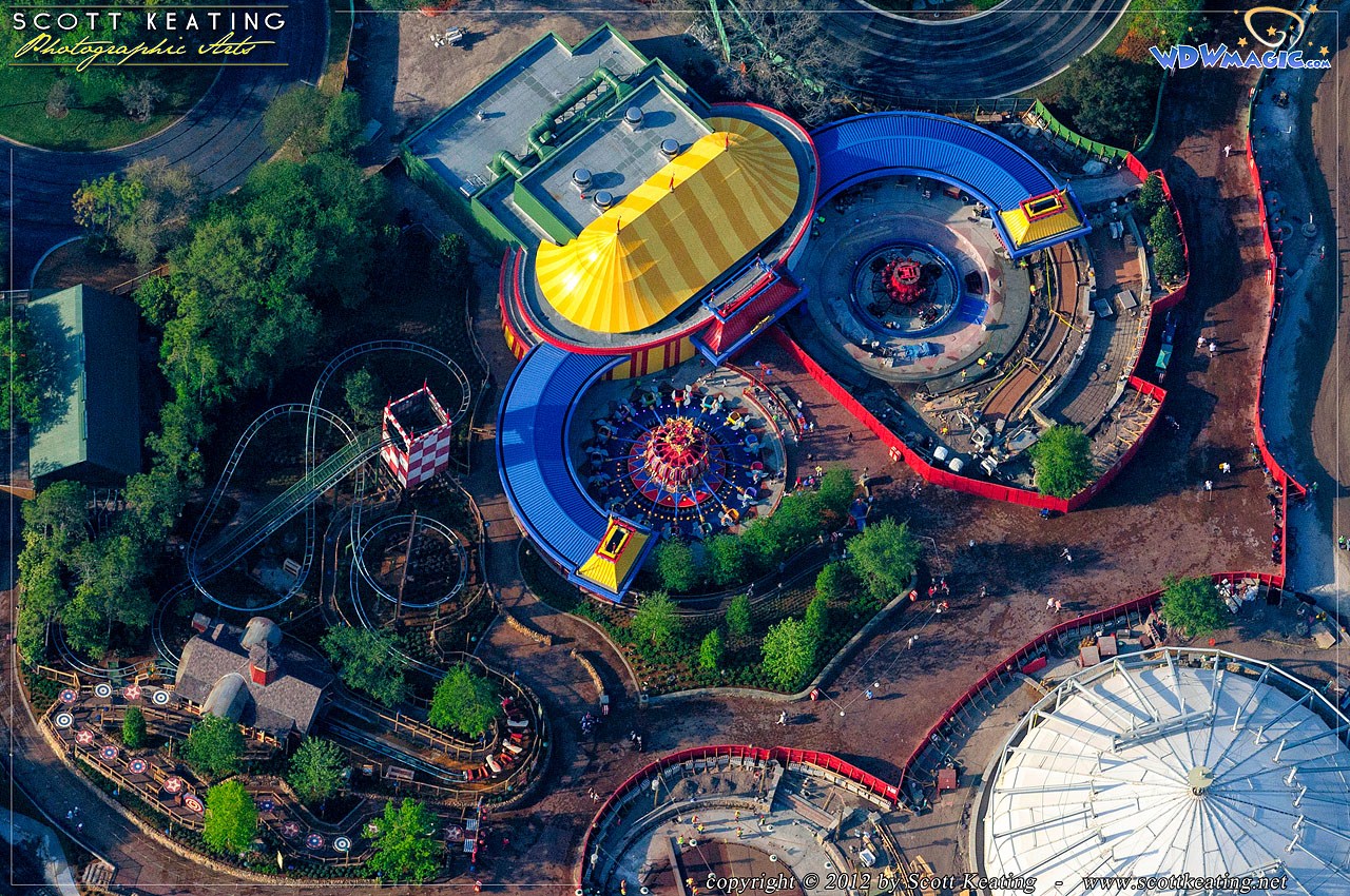 PHOTOS - Aerial view of the Fantasyland construction site - coaster ...