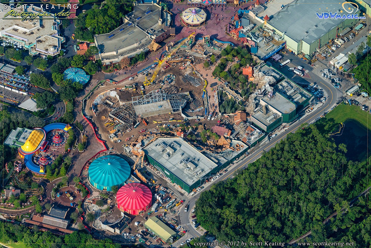 PHOTOS - Amazing aerial views of the new Fantasyland construction site