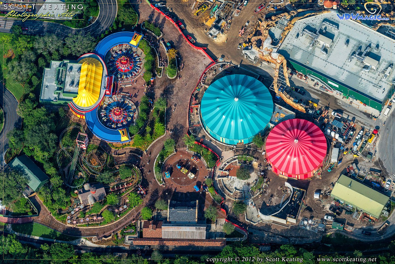 PHOTOS - Amazing aerial views of the new Fantasyland construction site