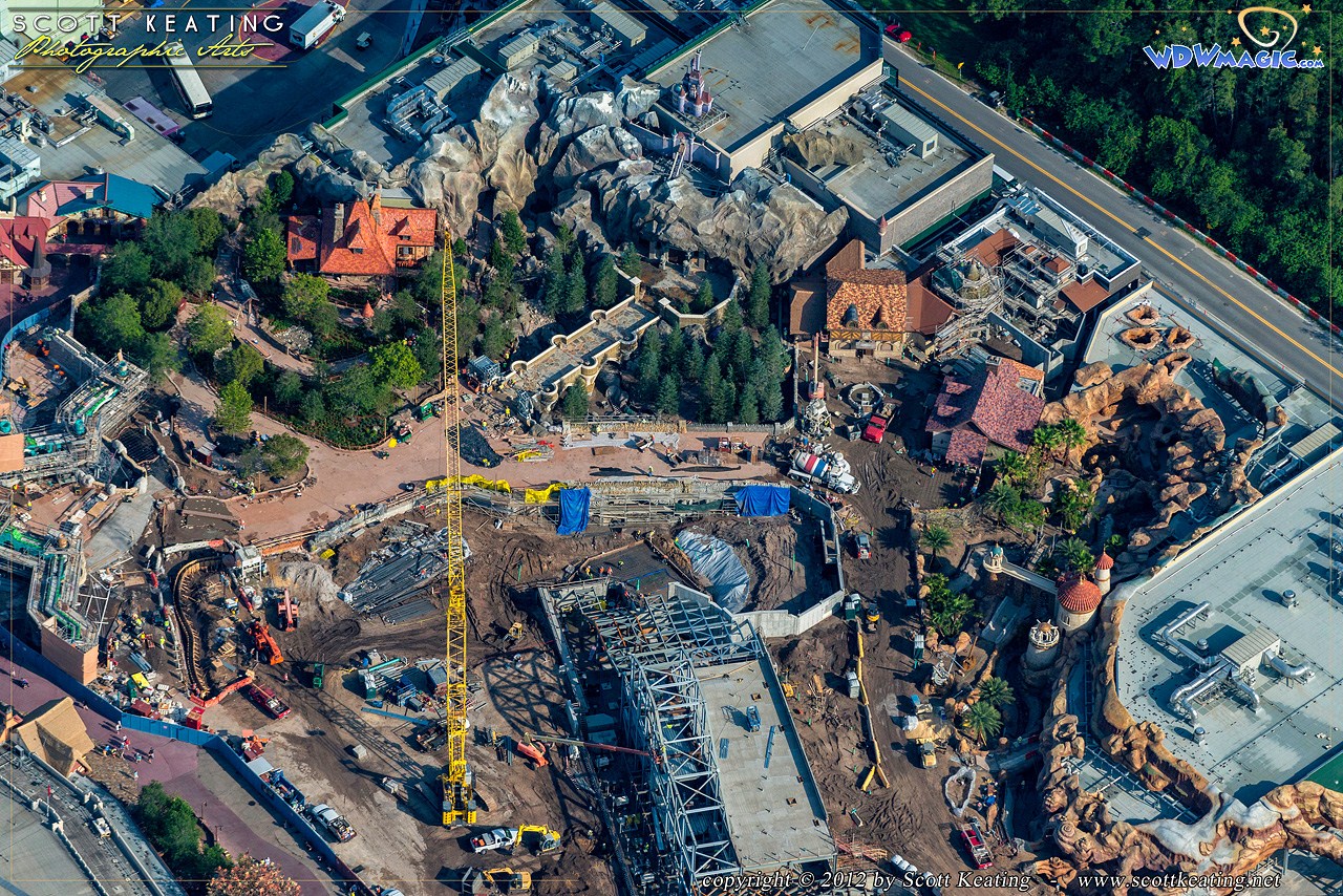 PHOTOS - Amazing aerial views of the new Fantasyland construction site