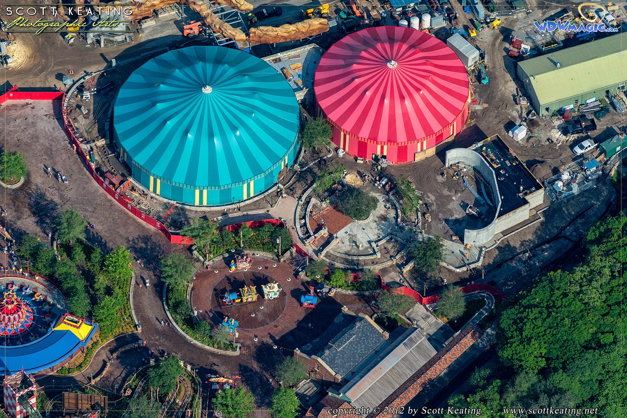 Fantasyland aerial views of construction - Photo 8 of 10