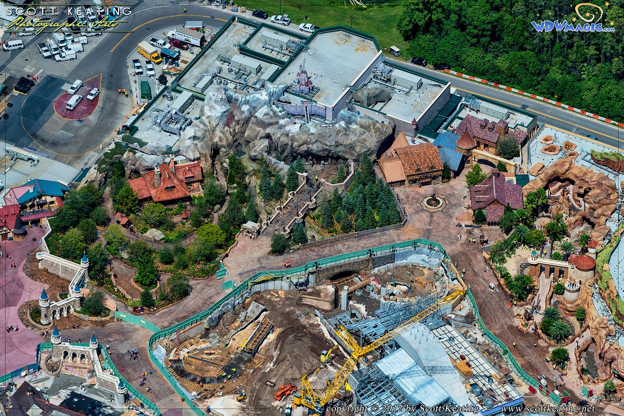 PHOTOS - New aerial views of the near-complete new Fantasyland