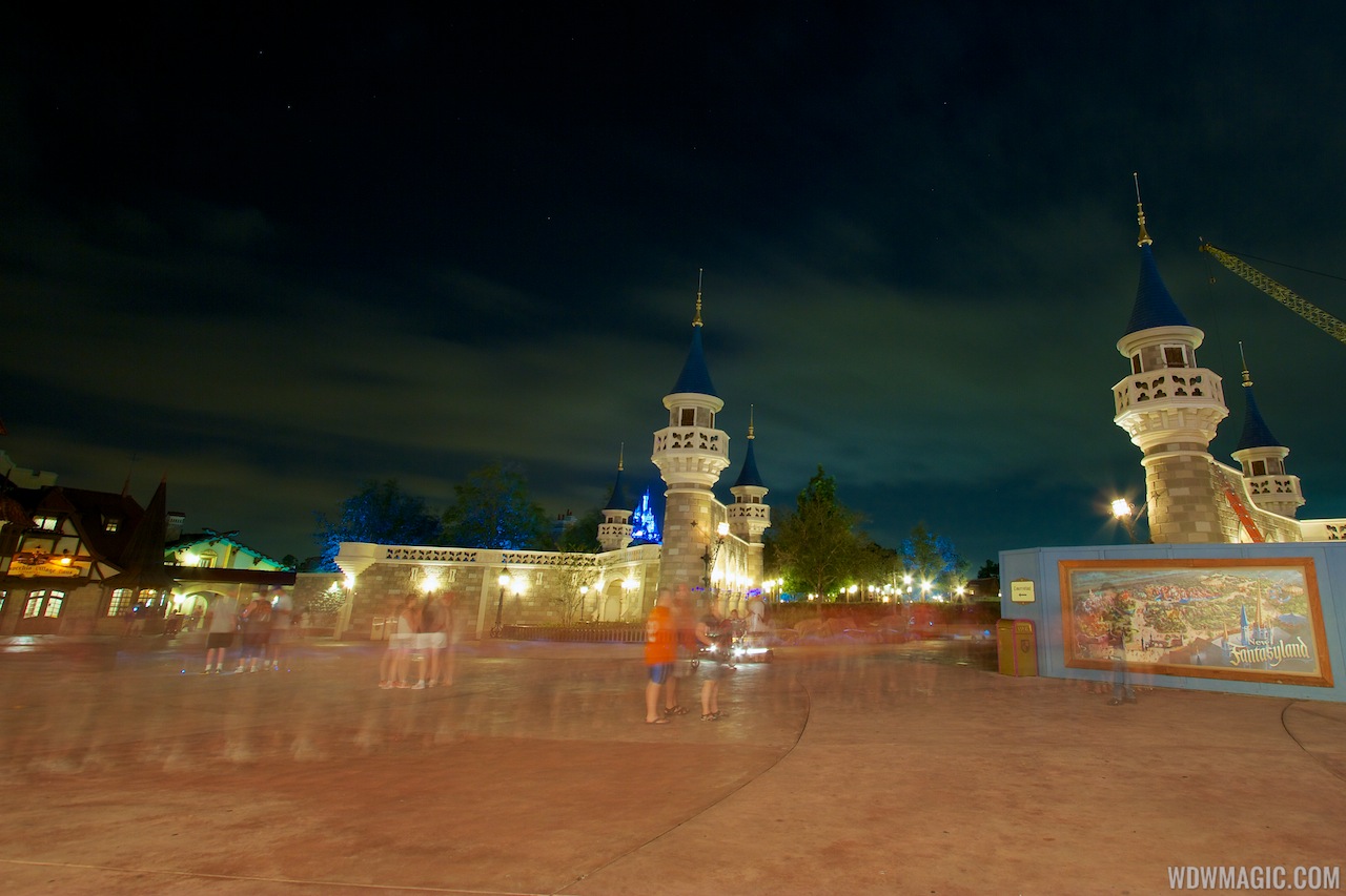 Fantasyland castle walls after dark - Photo 7 of 17