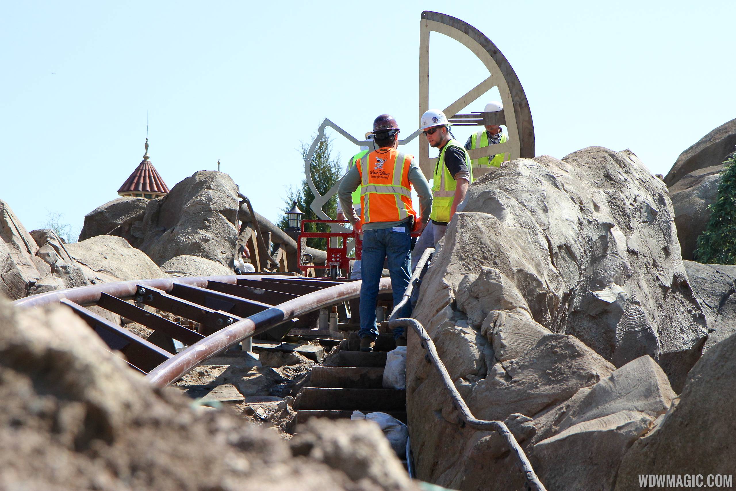 Seven Dwarfs Mine Train coaster construction - Photo 1 of 9