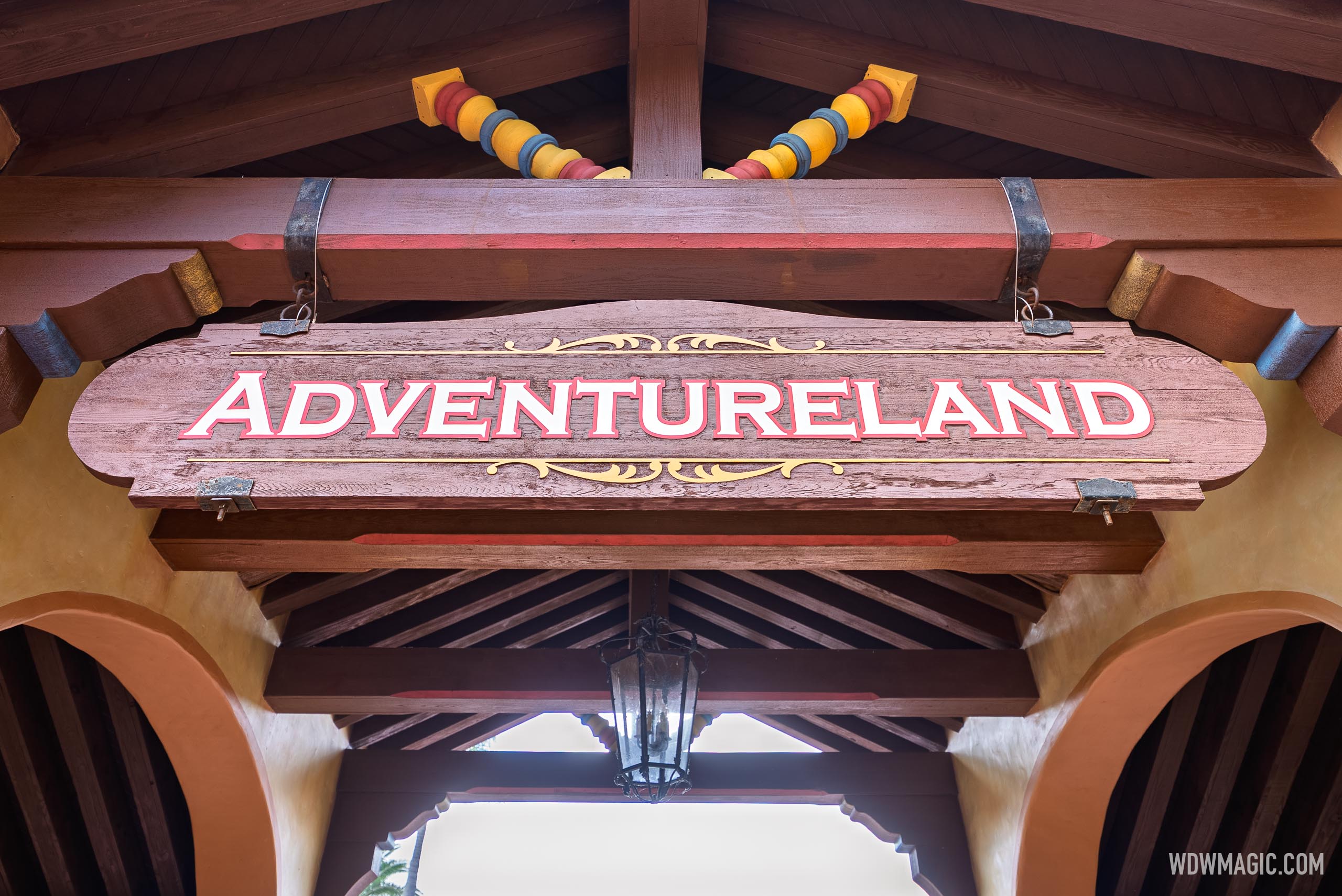 Frontierland to Adventureland Sign - May 2025 - Photo 2 of 6