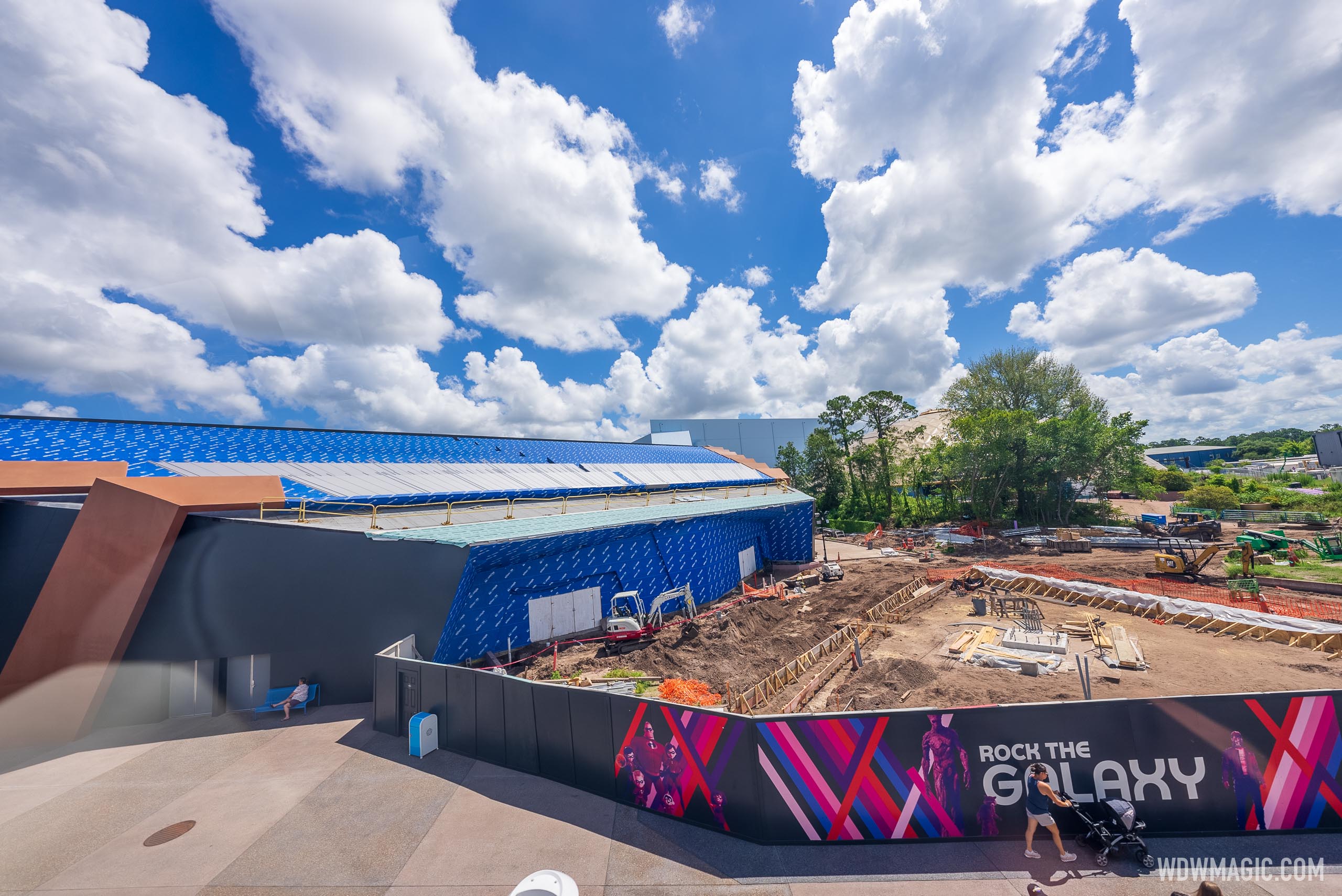 Guardians of the Galaxy Cosmic Rewind construction update from EPCOT as ...