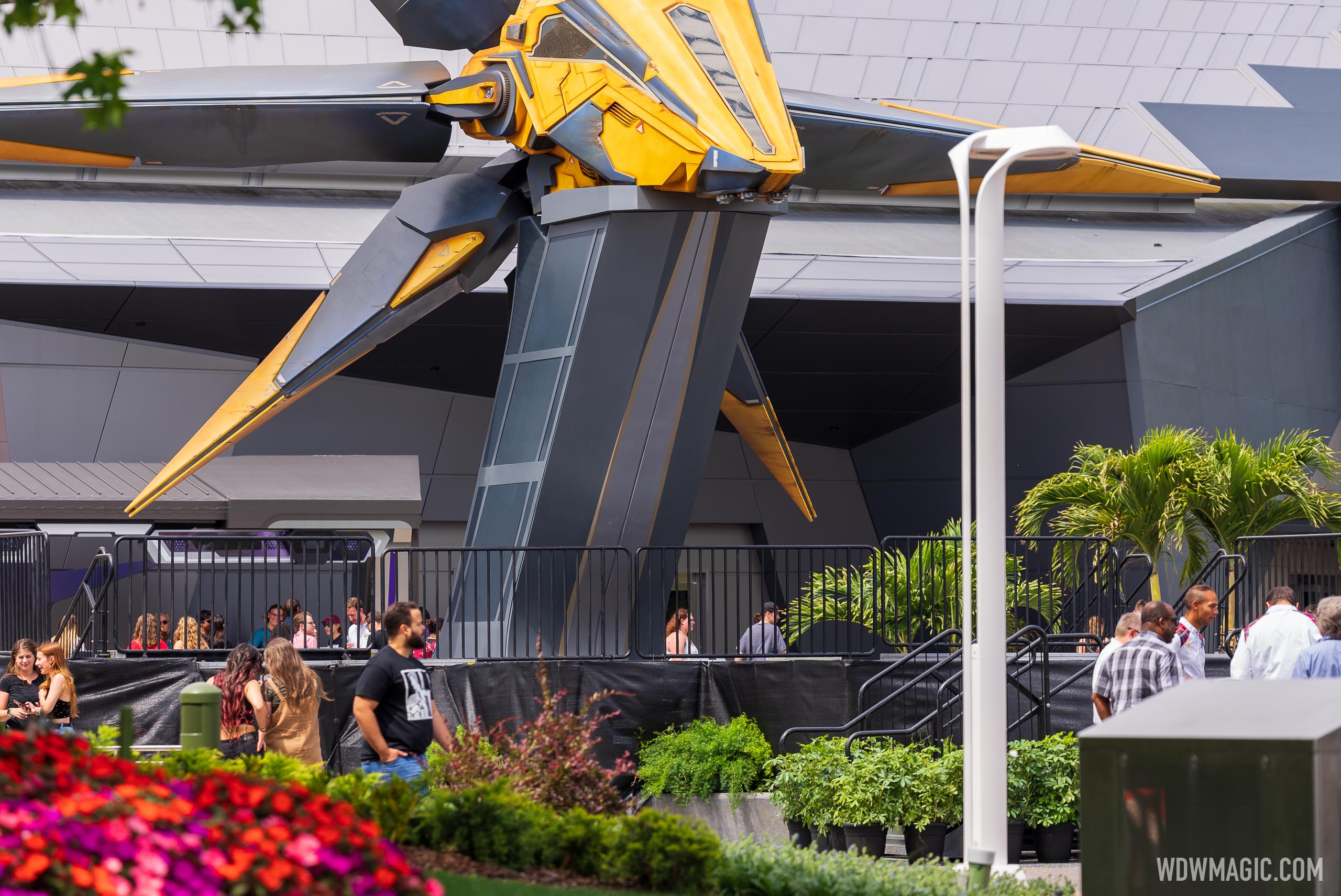 Grand opening stage setup at EPCOT's 'Guardians of the Galaxy Cosmic ...