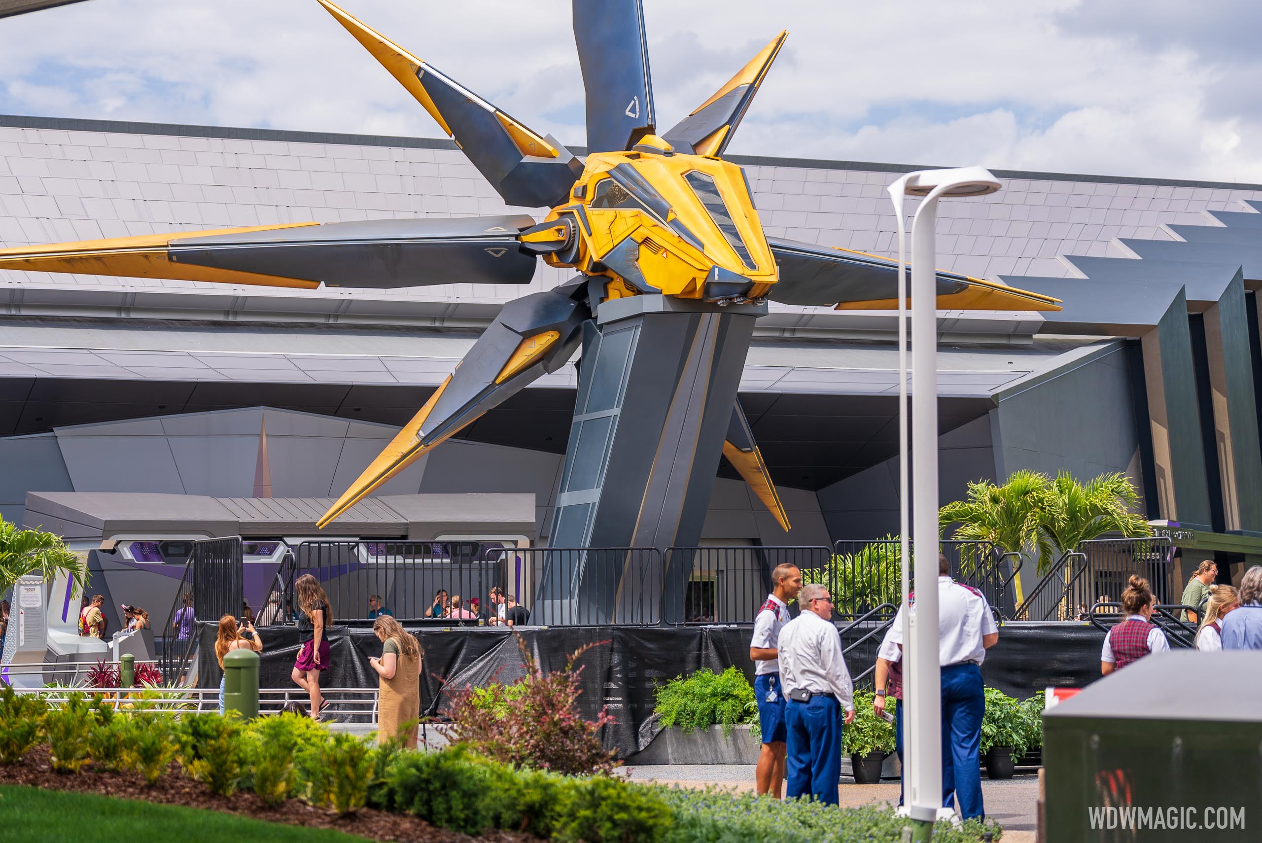 Grand opening stage setup at EPCOT's 'Guardians of the Galaxy Cosmic ...