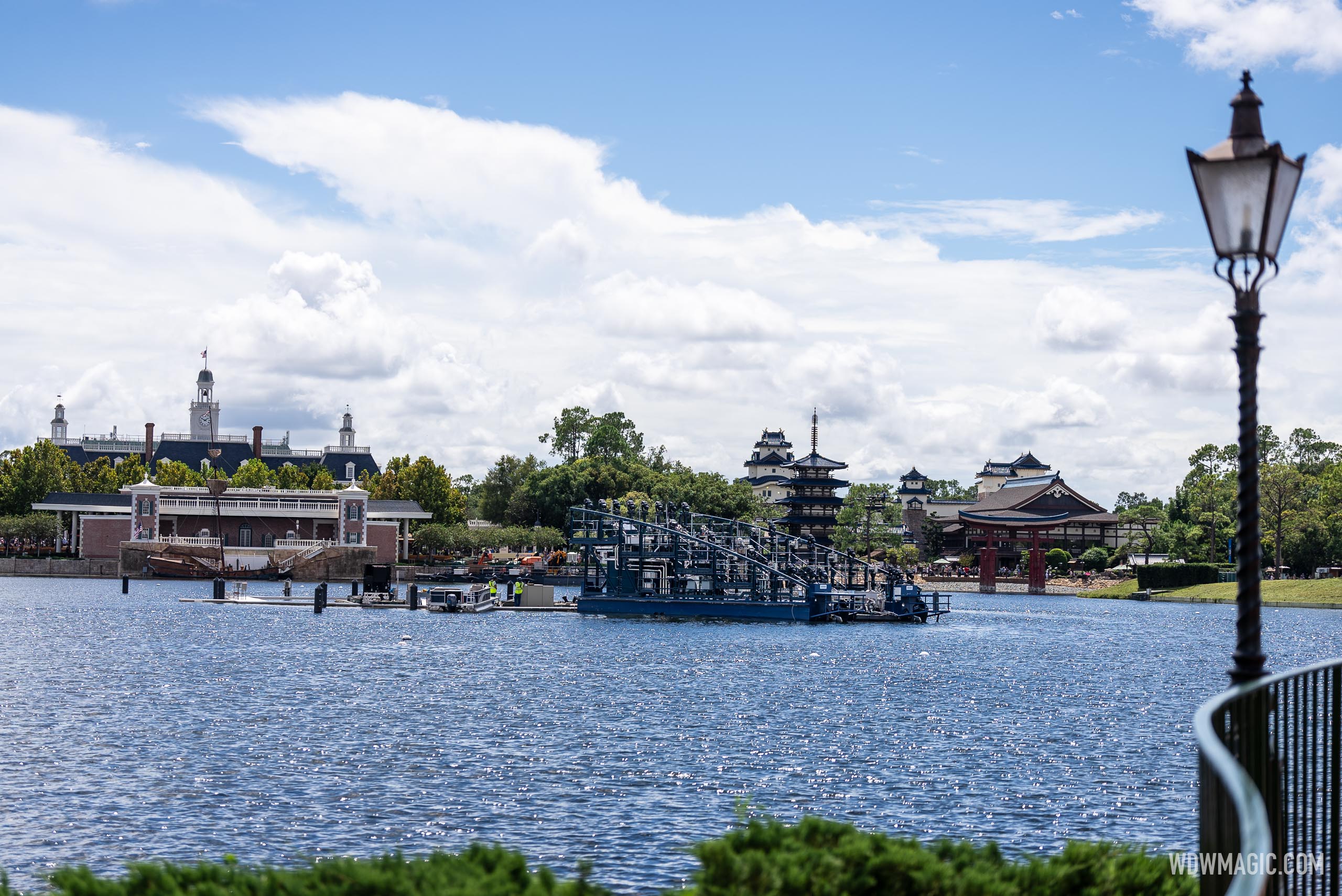 Luminous barge in World Showcase Lagoon - September 27 2023 - Photo 8 of 12