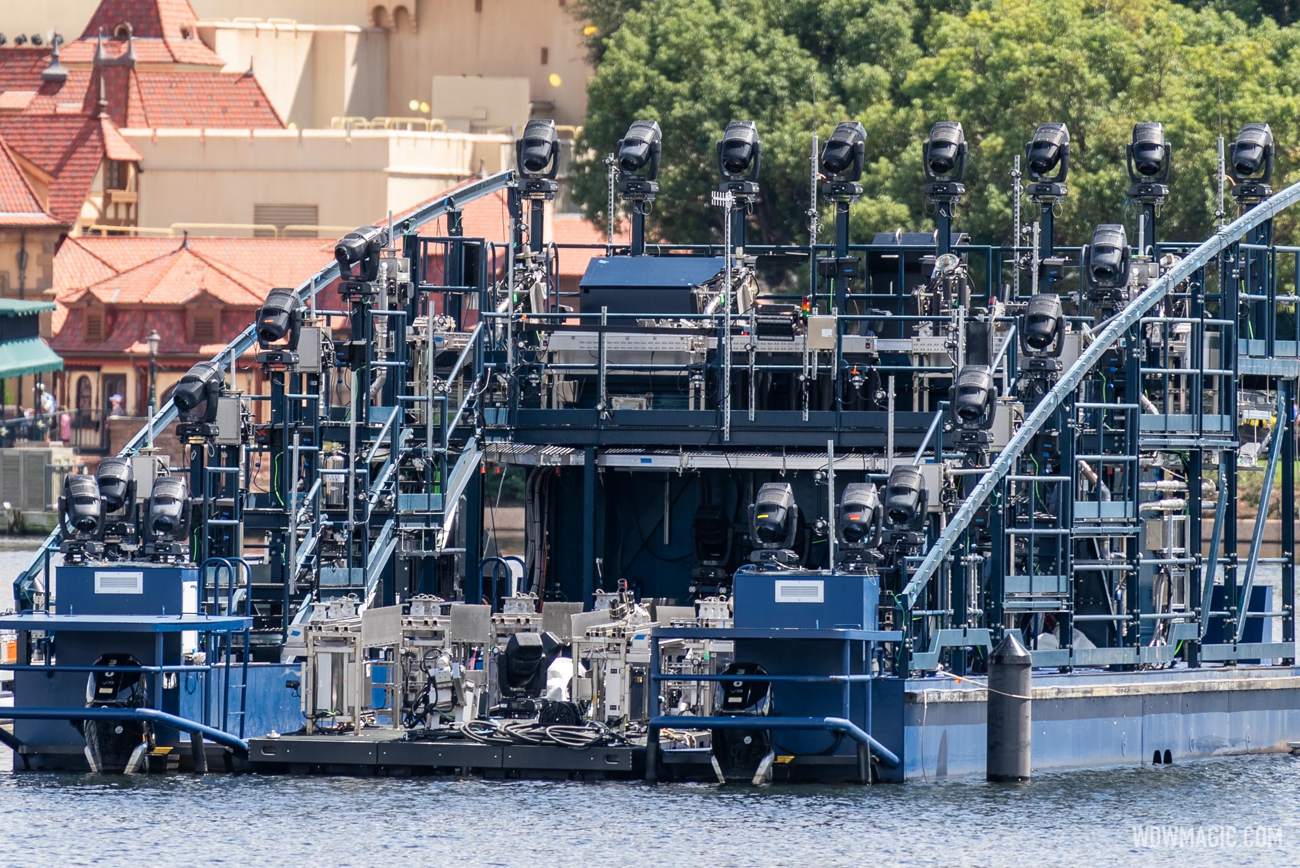 Luminous barge in World Showcase Lagoon - September 27 2023 - Photo 4 of 12