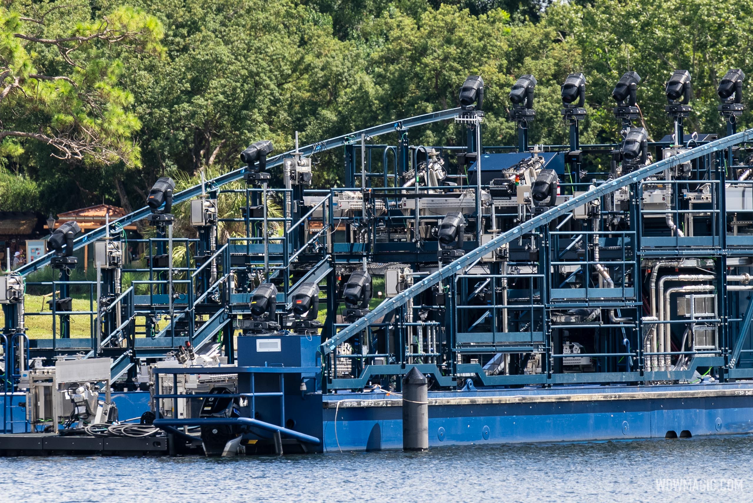 Luminous barge in World Showcase Lagoon - September 27 2023 - Photo 6 of 12
