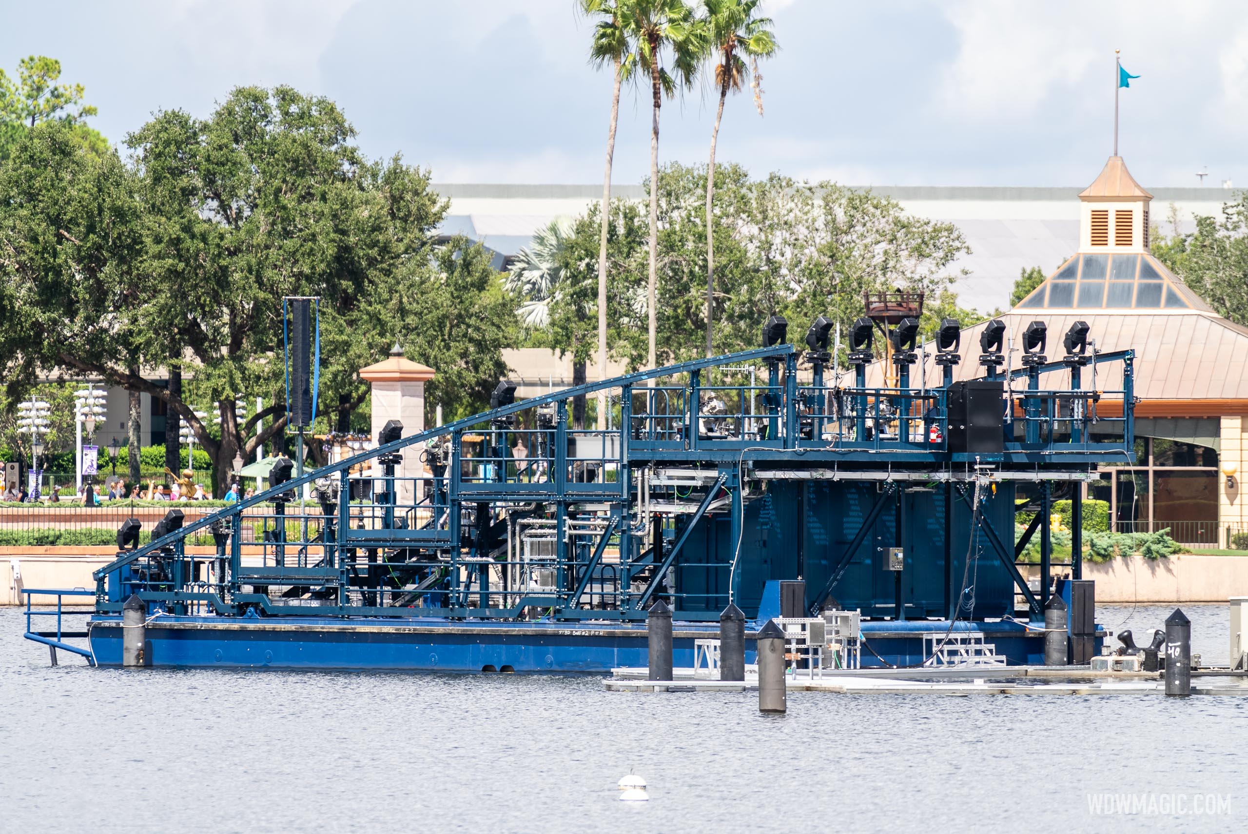 Luminous barge in World Showcase Lagoon - September 27 2023 - Photo 7 of 12