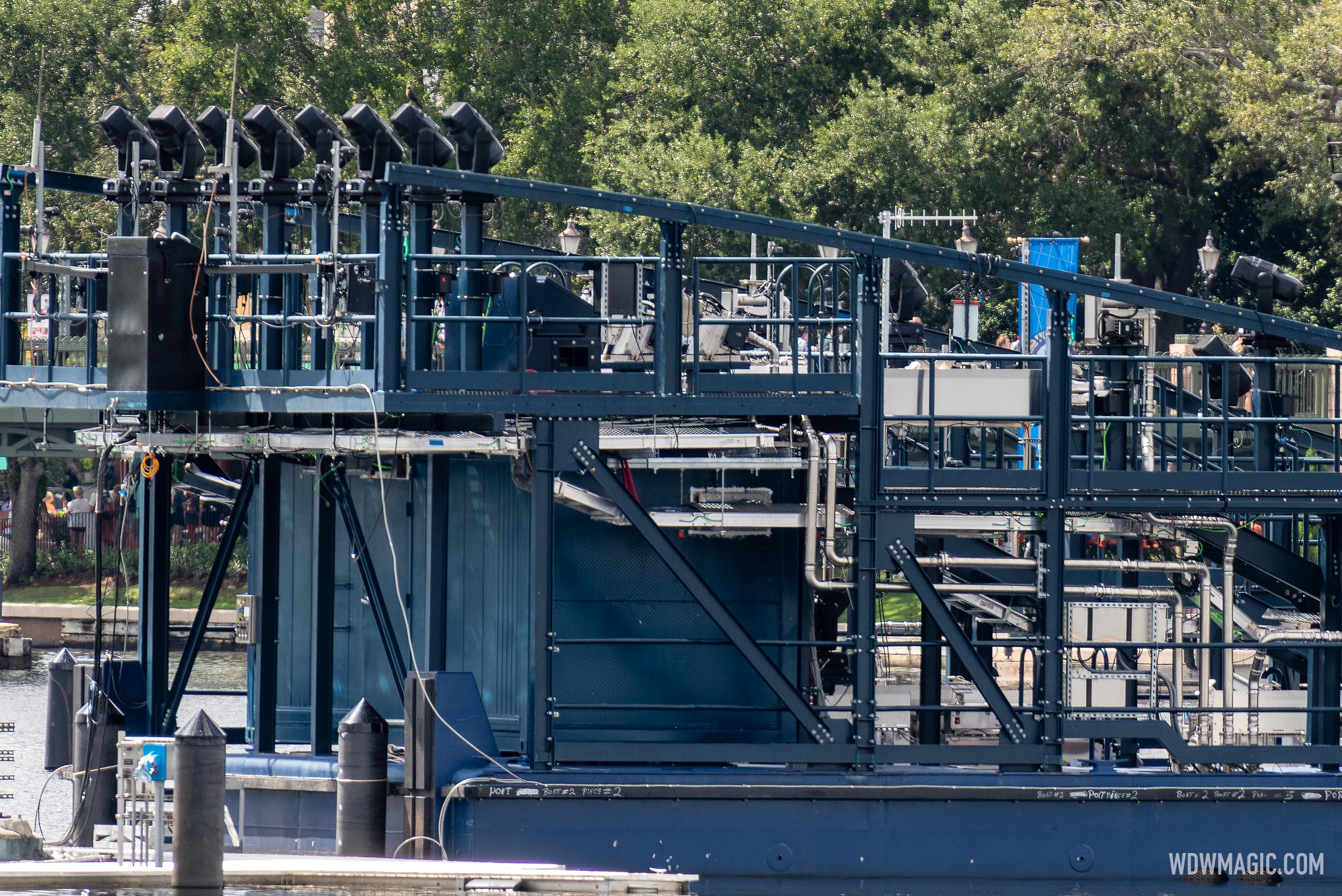 Luminous barge in World Showcase Lagoon - September 27 2023 - Photo 11 ...